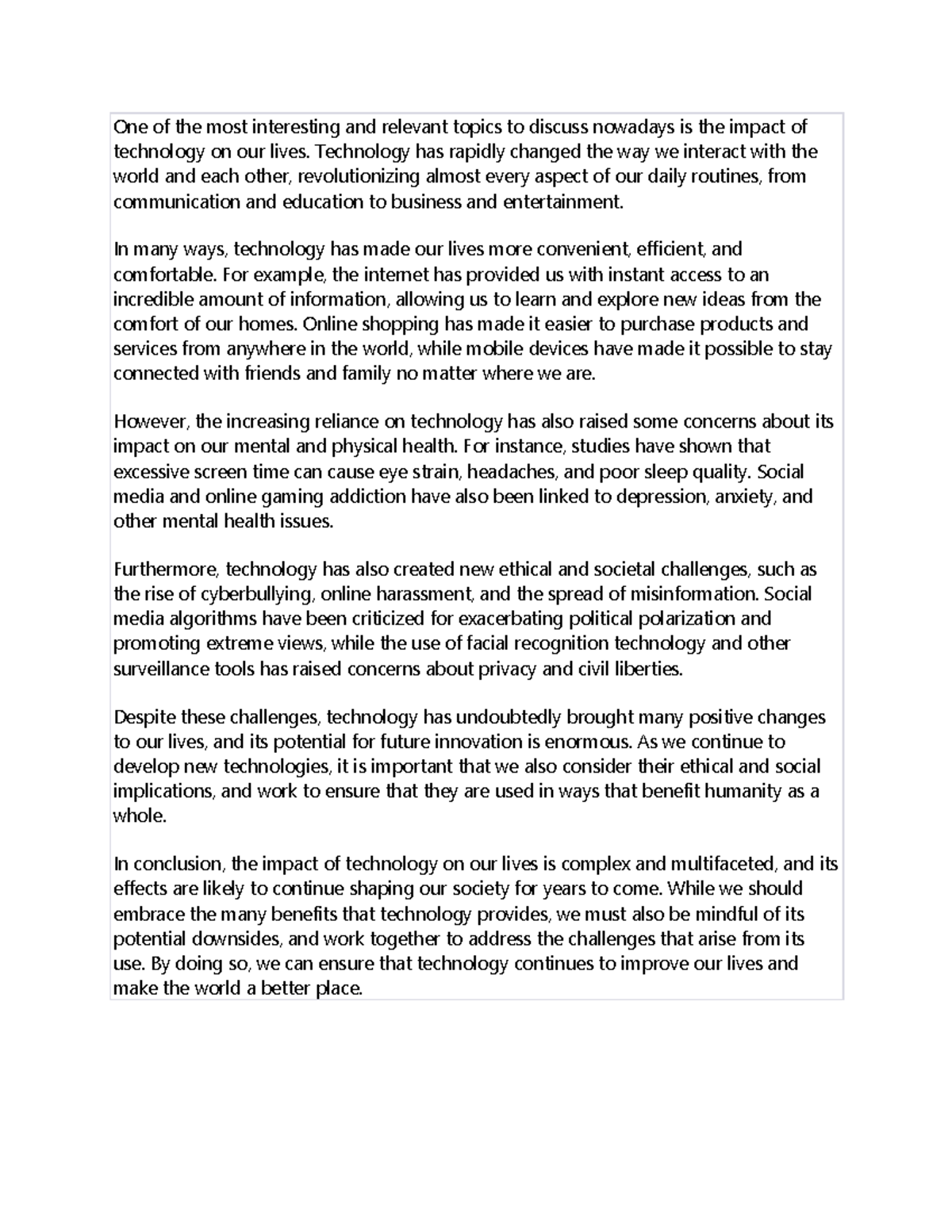 Doc2 In Class Assignmentnotes One Of The Most Interesting And Relevant Topics To Discuss