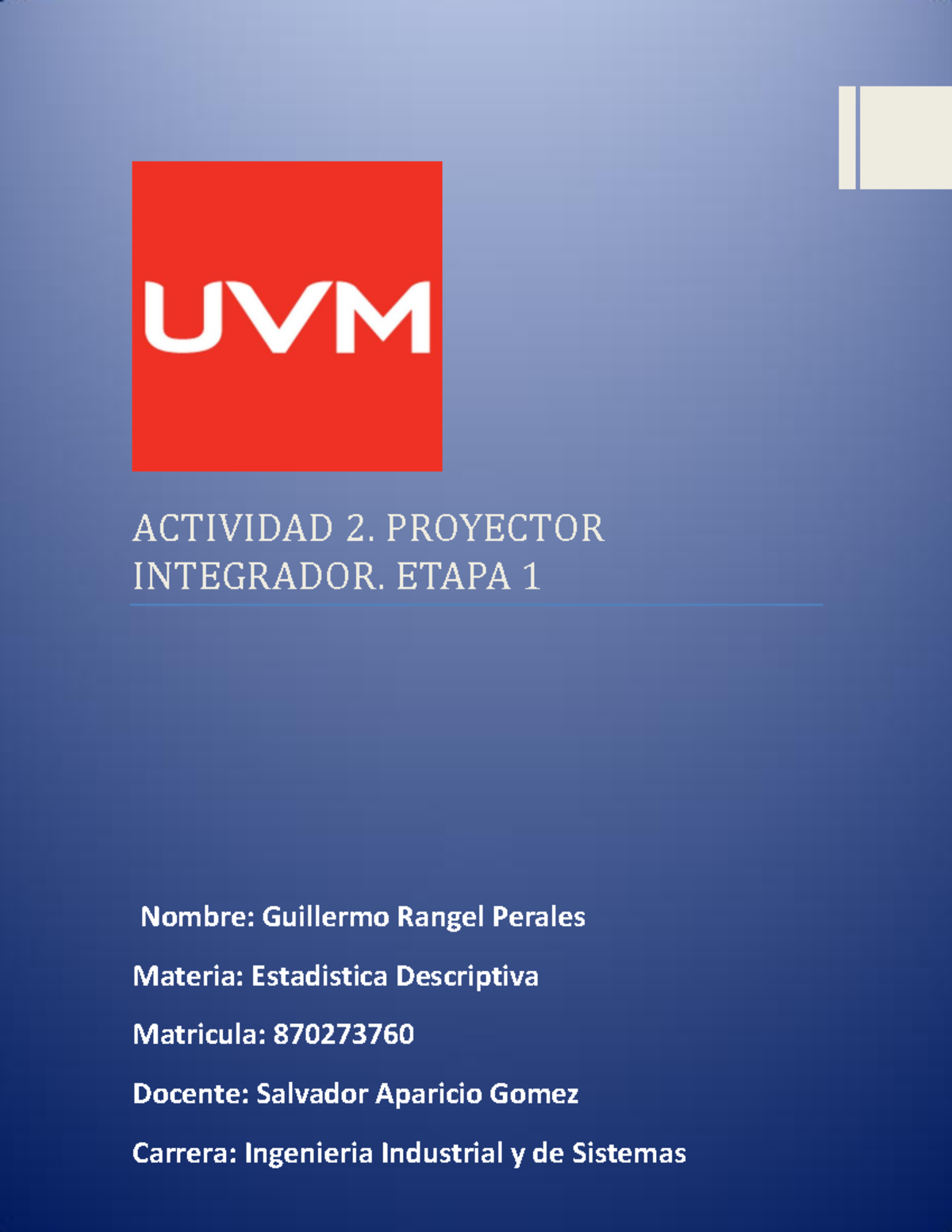 A2 GRP.pdf actividad 2 proyecto integrador etapa 1 - ACTIVIDAD 2. PROYECTOR INTEGRADOR. ETAPA 1 ...