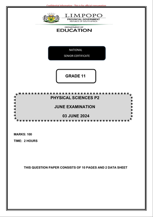 Physical Sciences GR 11 Exam Guidelines 2024 Eng-1 - PHYSICAL SCIENCES EXAMINATION GUIDELINES ...