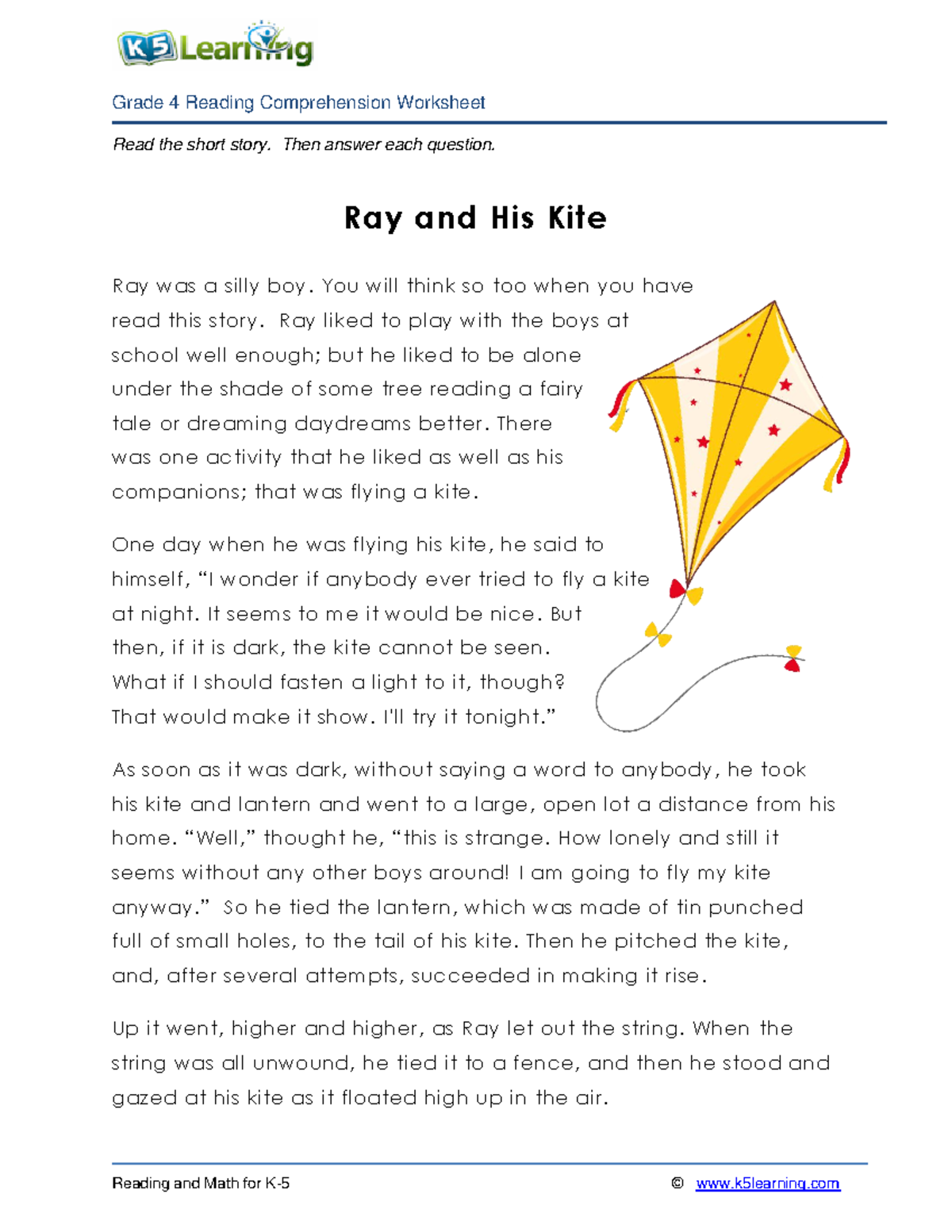 4th grade 4 reading ray - read for knowledge - Grade 4 Reading ...