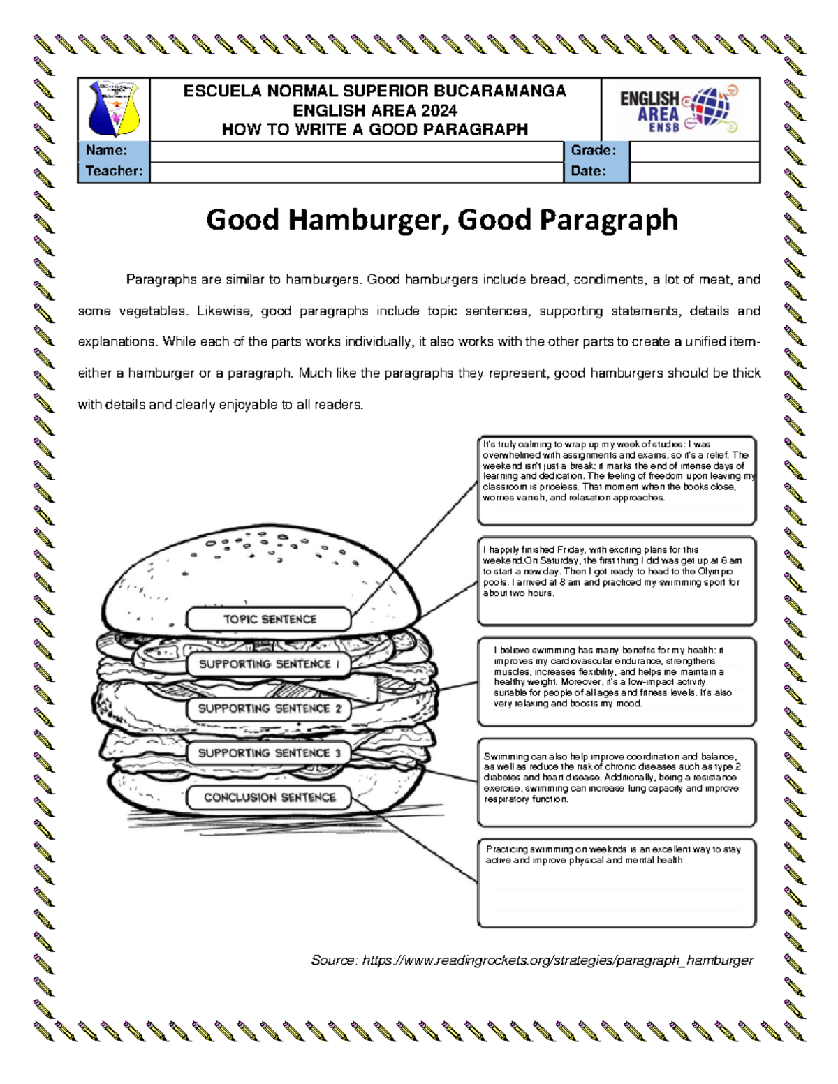 2024-2P-How to a write a good paragraph - ESCUELA NORMAL SUPERIOR ...