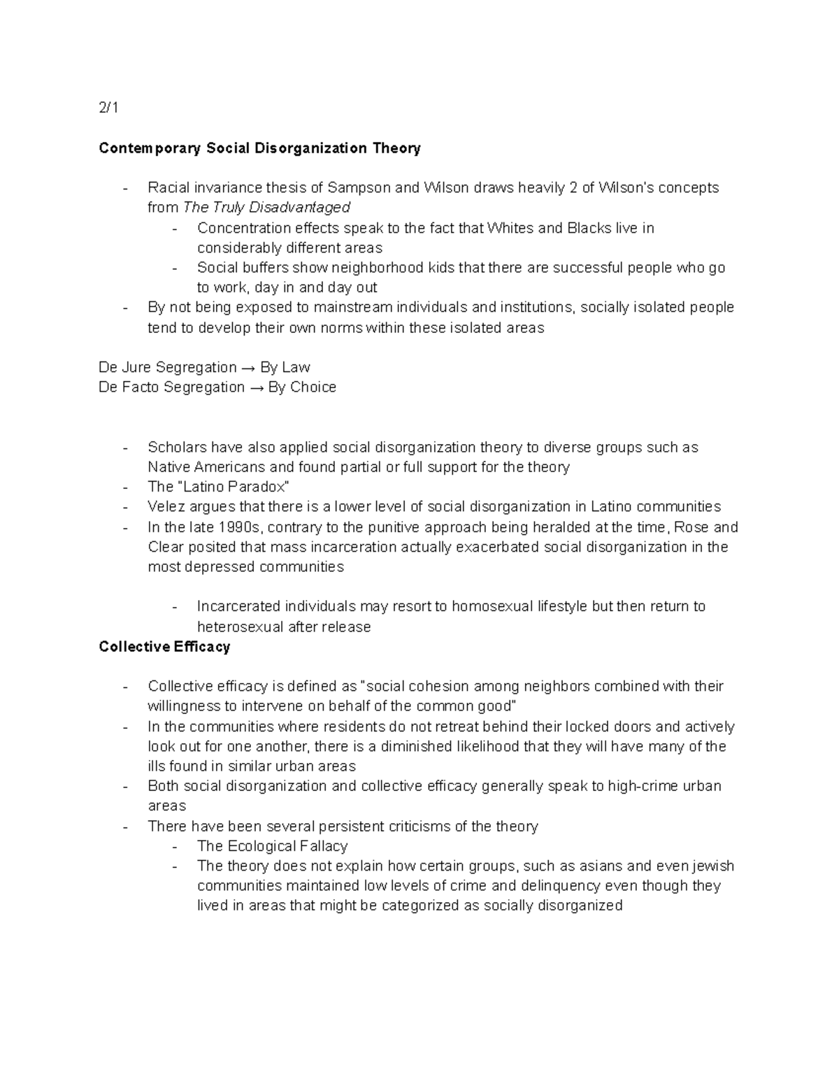 CJ 395 - Notes from entire course textbook - 2/ Contemporary Social ...