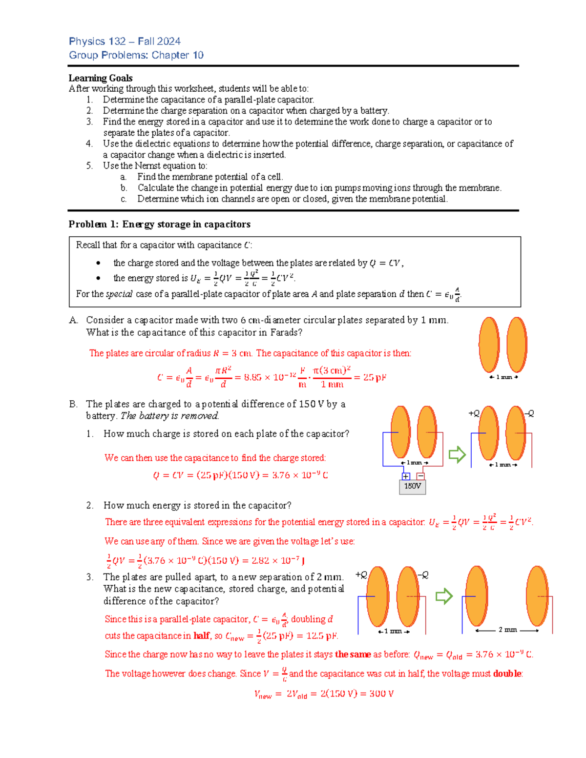 GP Chapter 10 Fall 24 - Physics 132 – Fall 2024 Group Problems: Chapter ...