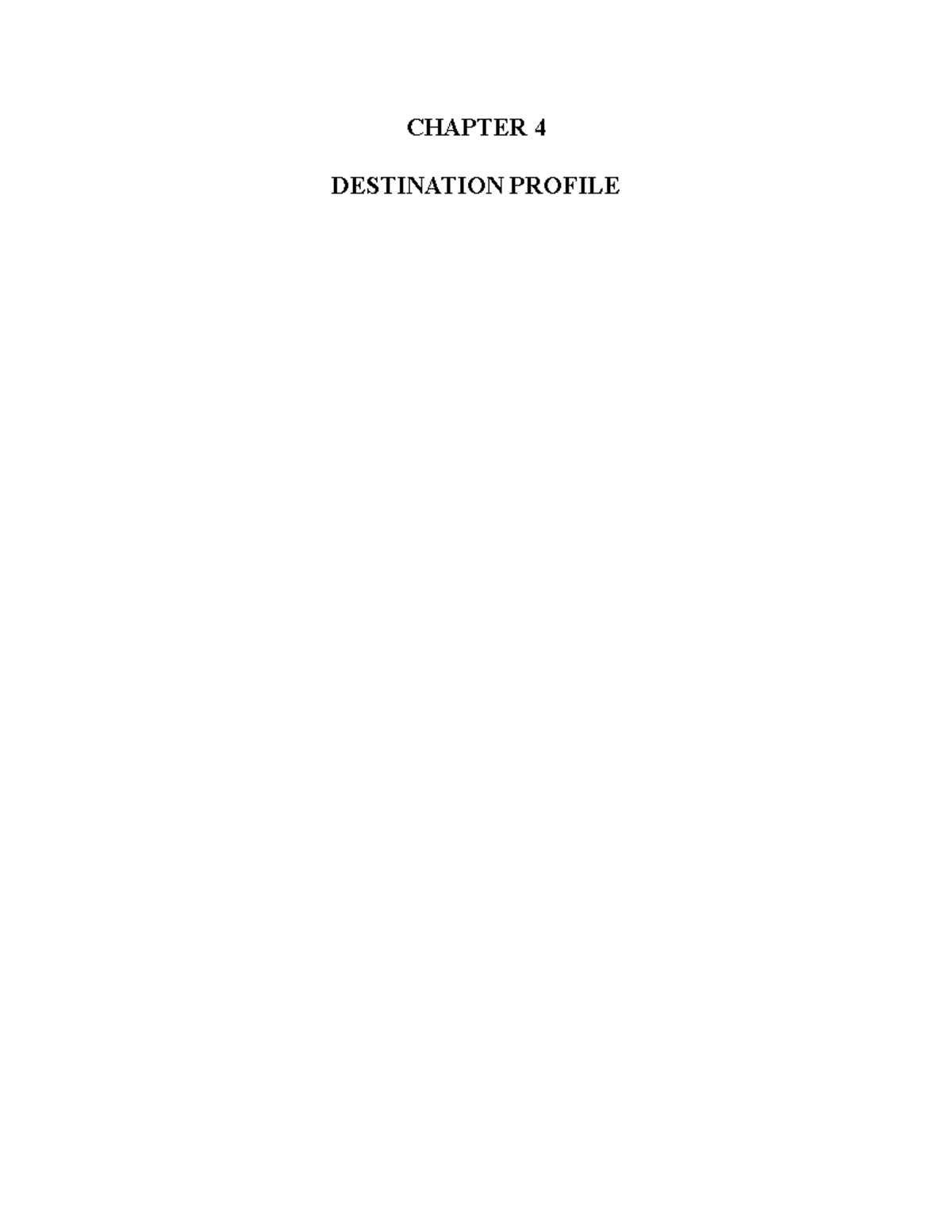 Chapter 4 Destination Profile - CHAPTER 4 DESTINATION PROFILE 4 CPCRI ...