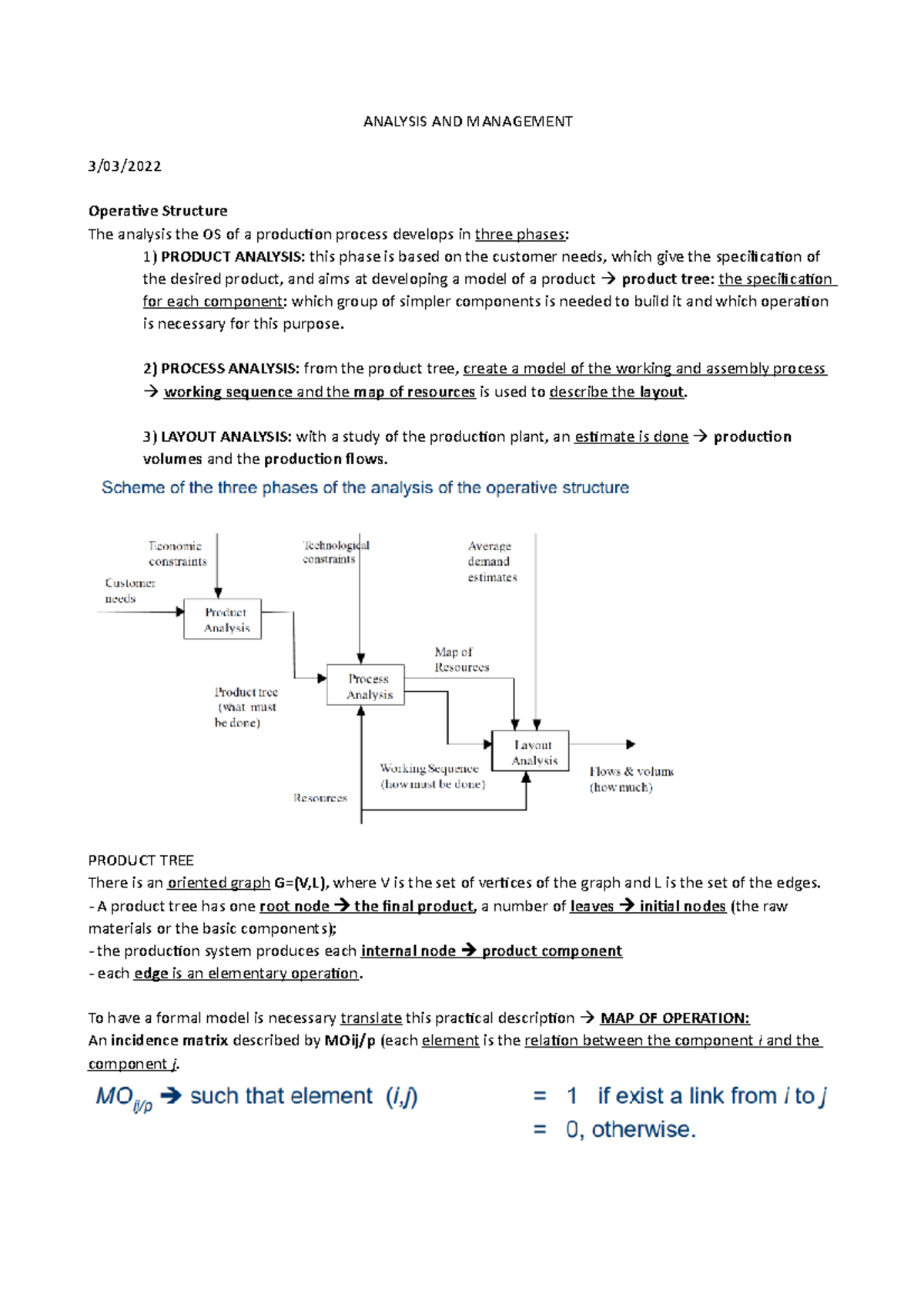 Notes - appunti presi a lezione e sistemati successivamente - ANALYSIS ...