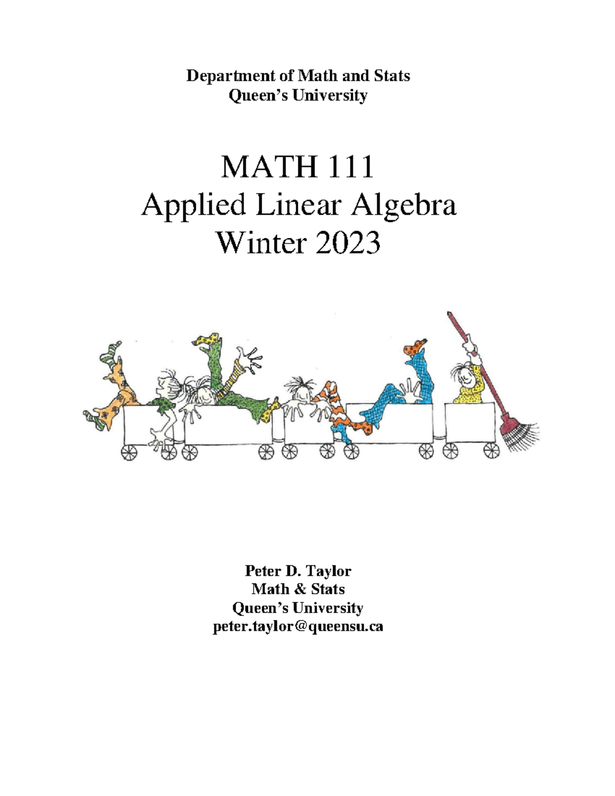 MATH111 Winter Notes 2023 - Department of Math and Stats Queen’s ...
