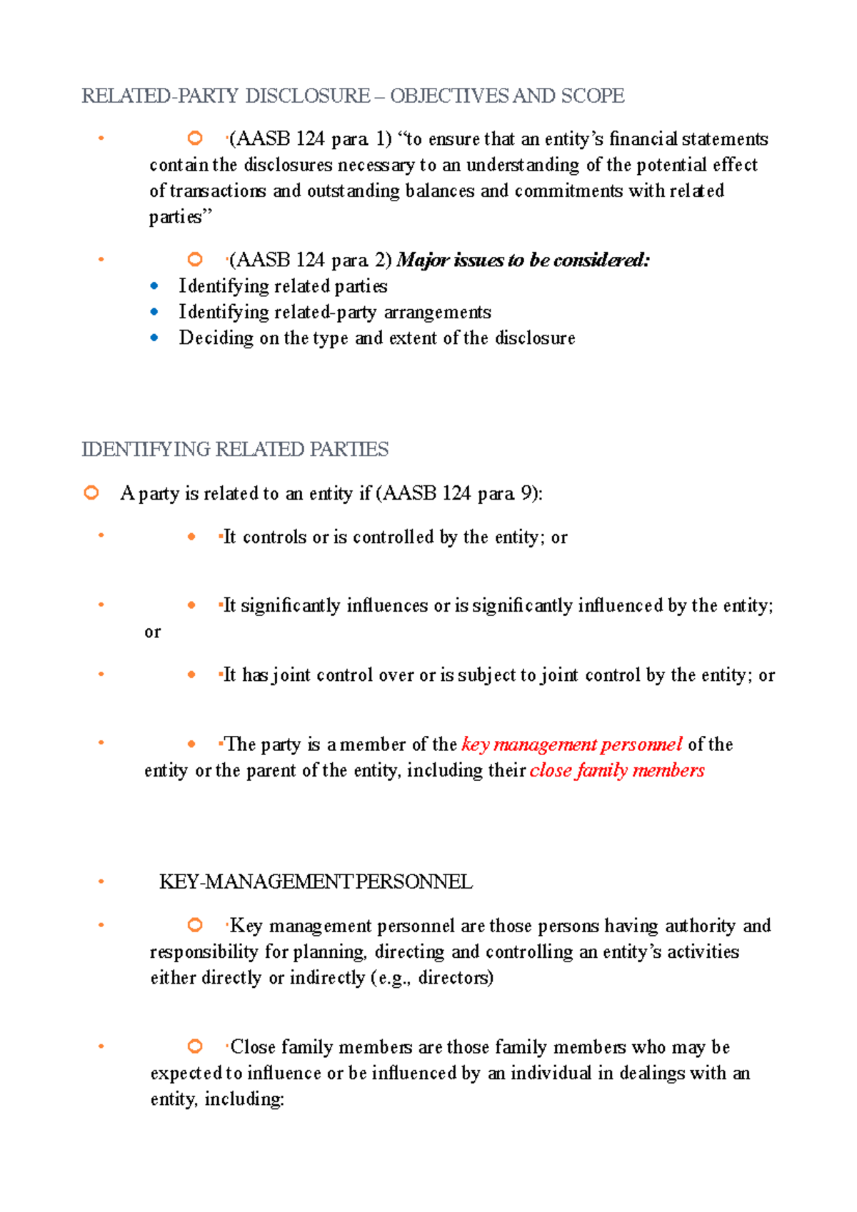 Related party accounting treatment - RELATED-PARTY DISCLOSURE ...