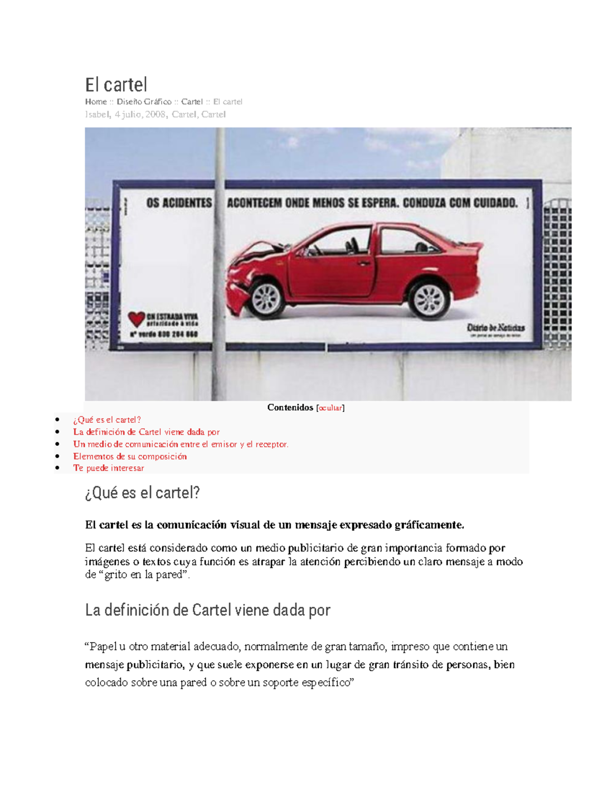 El cartel Historia - xccxc - El cartel Home :: Diseño Gráfico :: Cartel ...