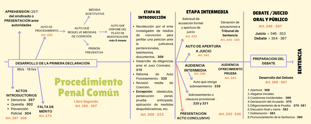 Proceso Penal Común - Procedimiento Penal Común Denuncia - 297 Querella - 302 Prevención ...