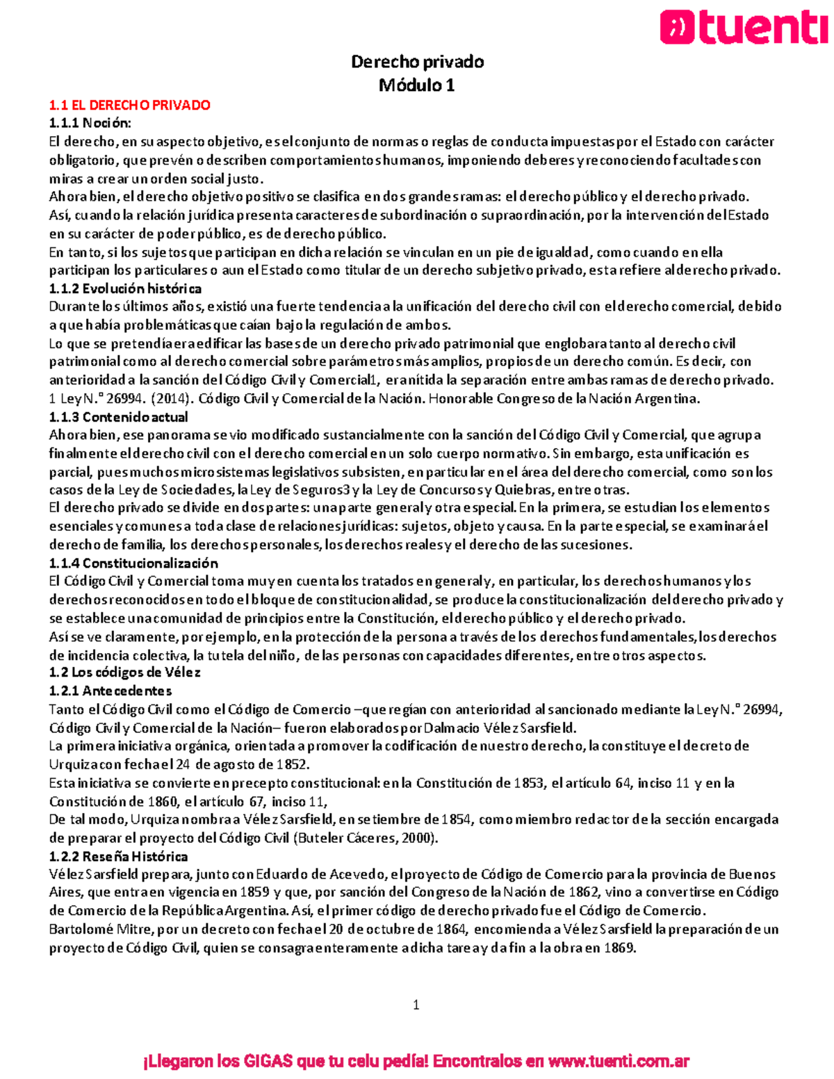 Resumen privado - modulo 1 y 2 - Warning: TT: undefined function: 32 Warning: TT: undefined ...