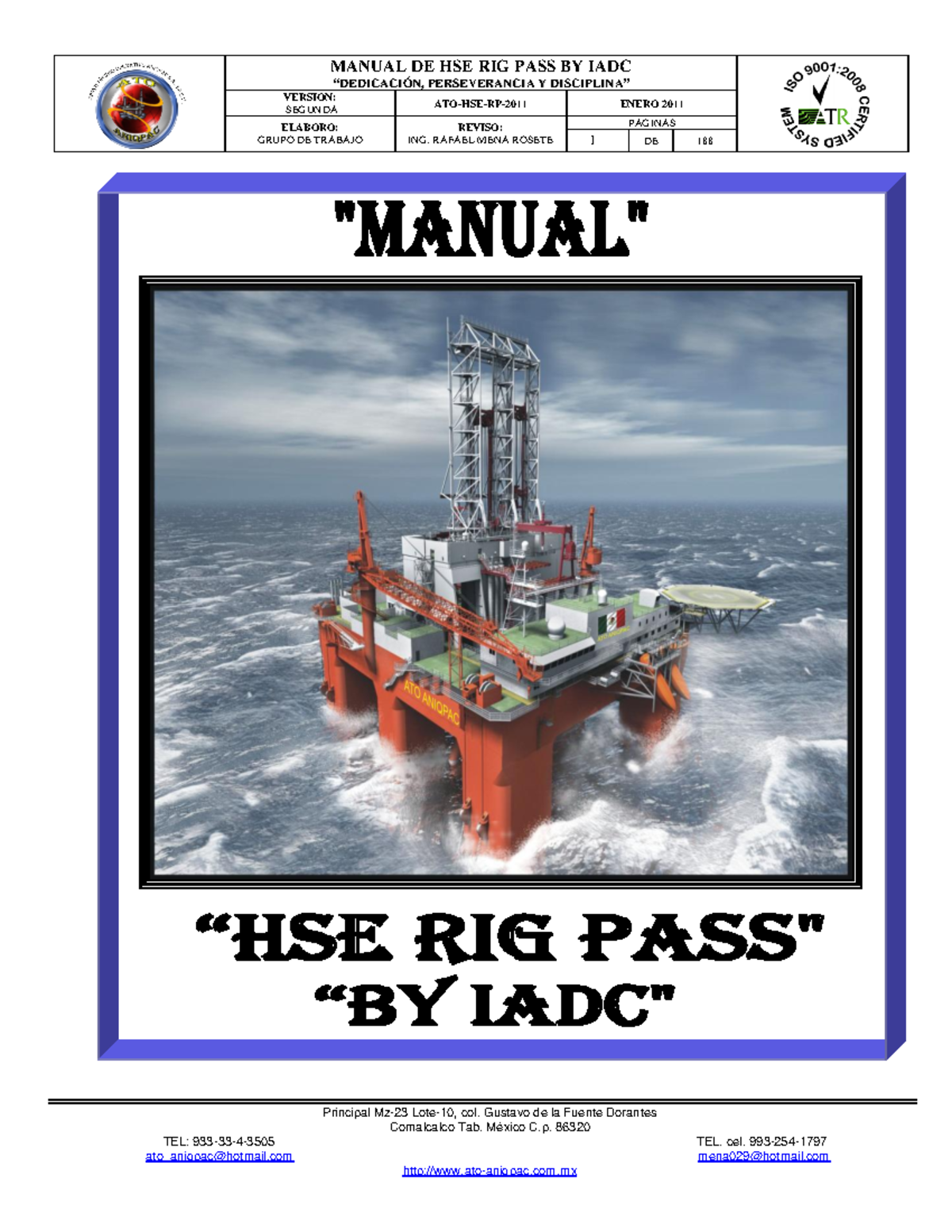 131969597 Manual Rig Pass 2011 - “ “DDEEDDIICCAACCIIÓÓNN ...