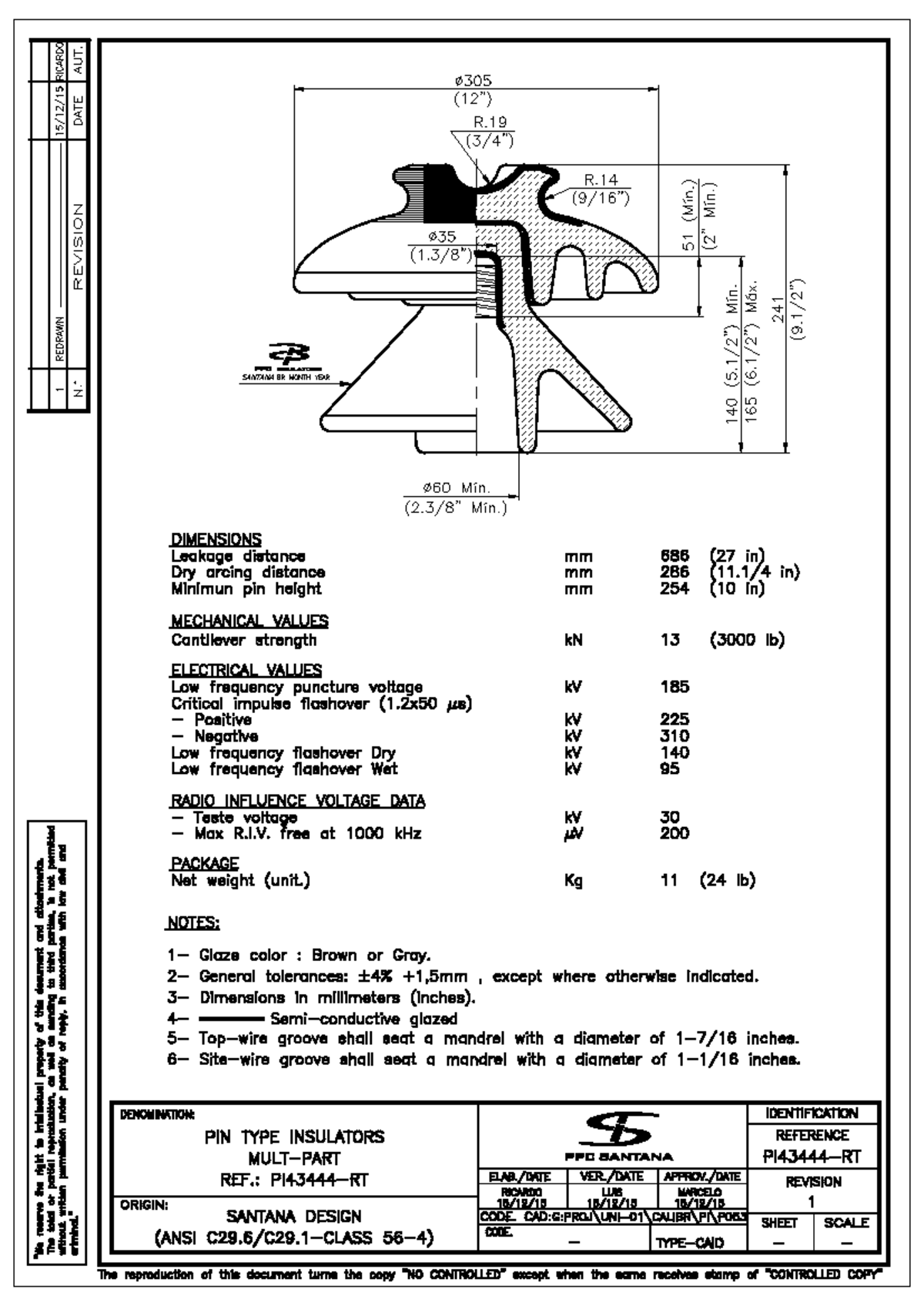 Aislador TIPO PIN Clase ANSI 56 4 - Reclutamiento de Talento Humano ...