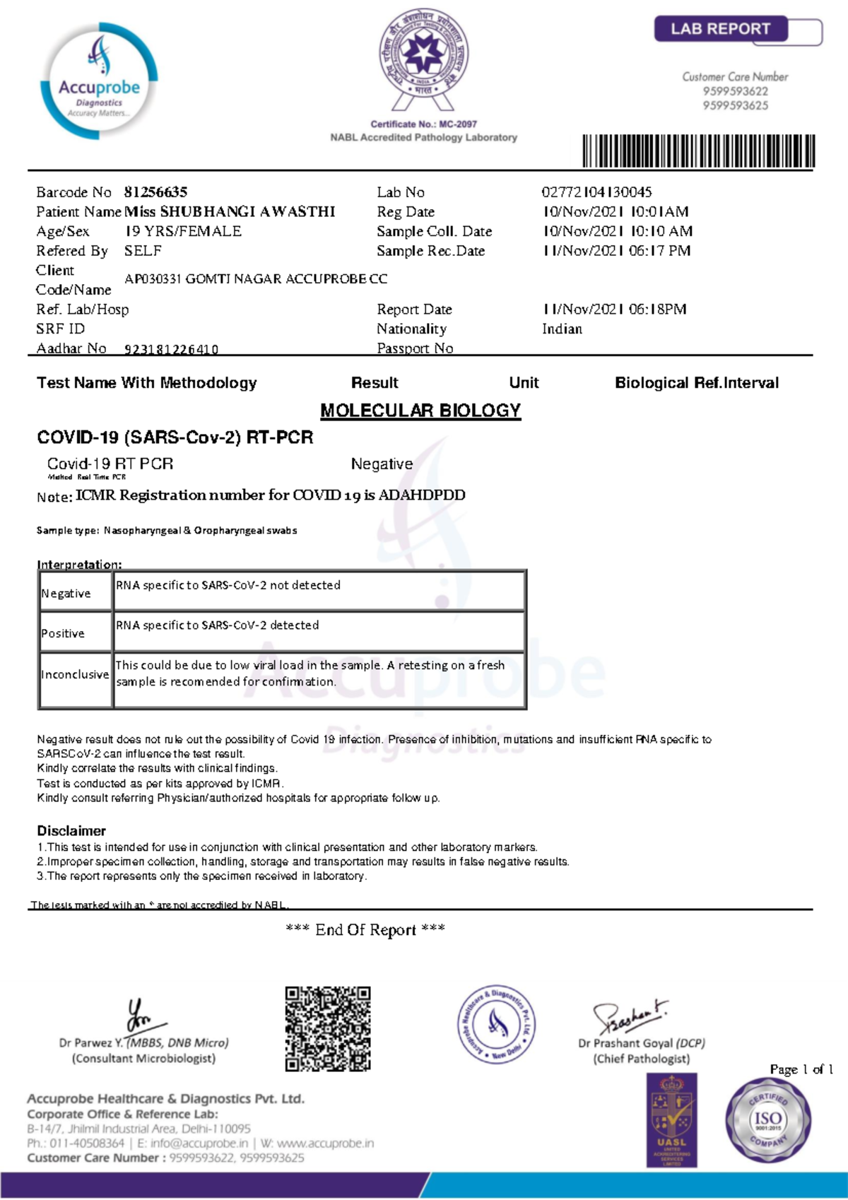 Labreportnew - 2021-04-14T103009 - Test Name With Methodology Result ...