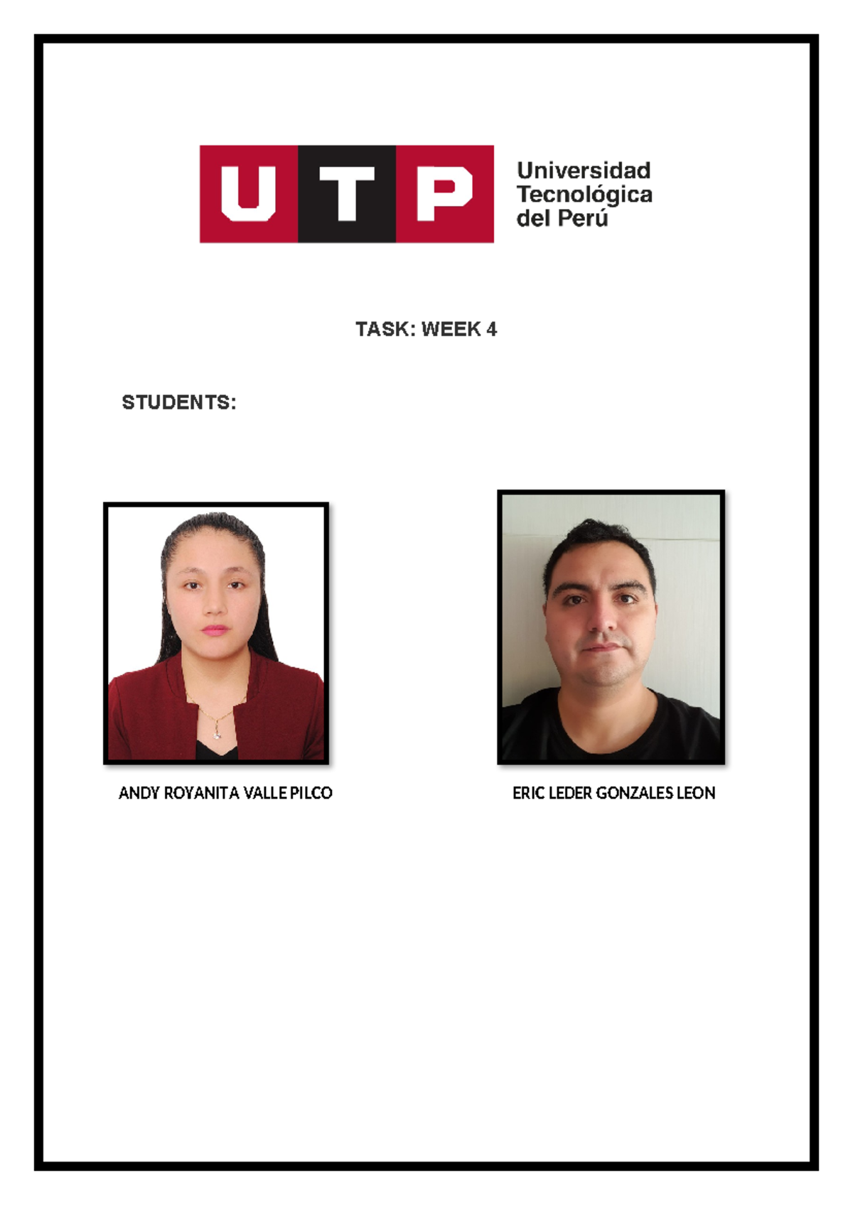 Sundayofweek 4- Inglesiii - TASK: WEEK 4 STUDENTS: ANDY ROYANITA VALLE ...