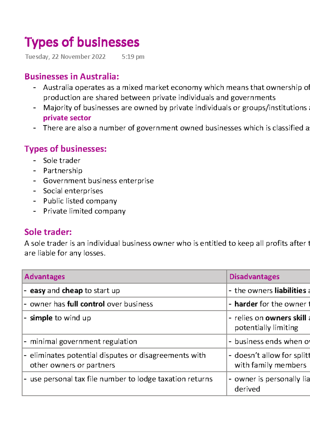 Types of businesses - Businesses in Australia: Australia operates as a ...