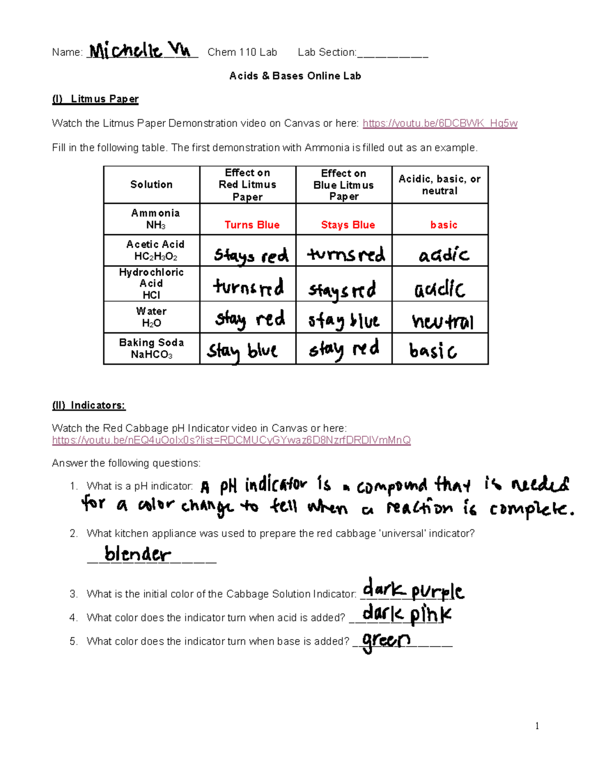 Acid+Base+Experiment+Online - 1 Name: ___________________ Chem 110 Lab ...