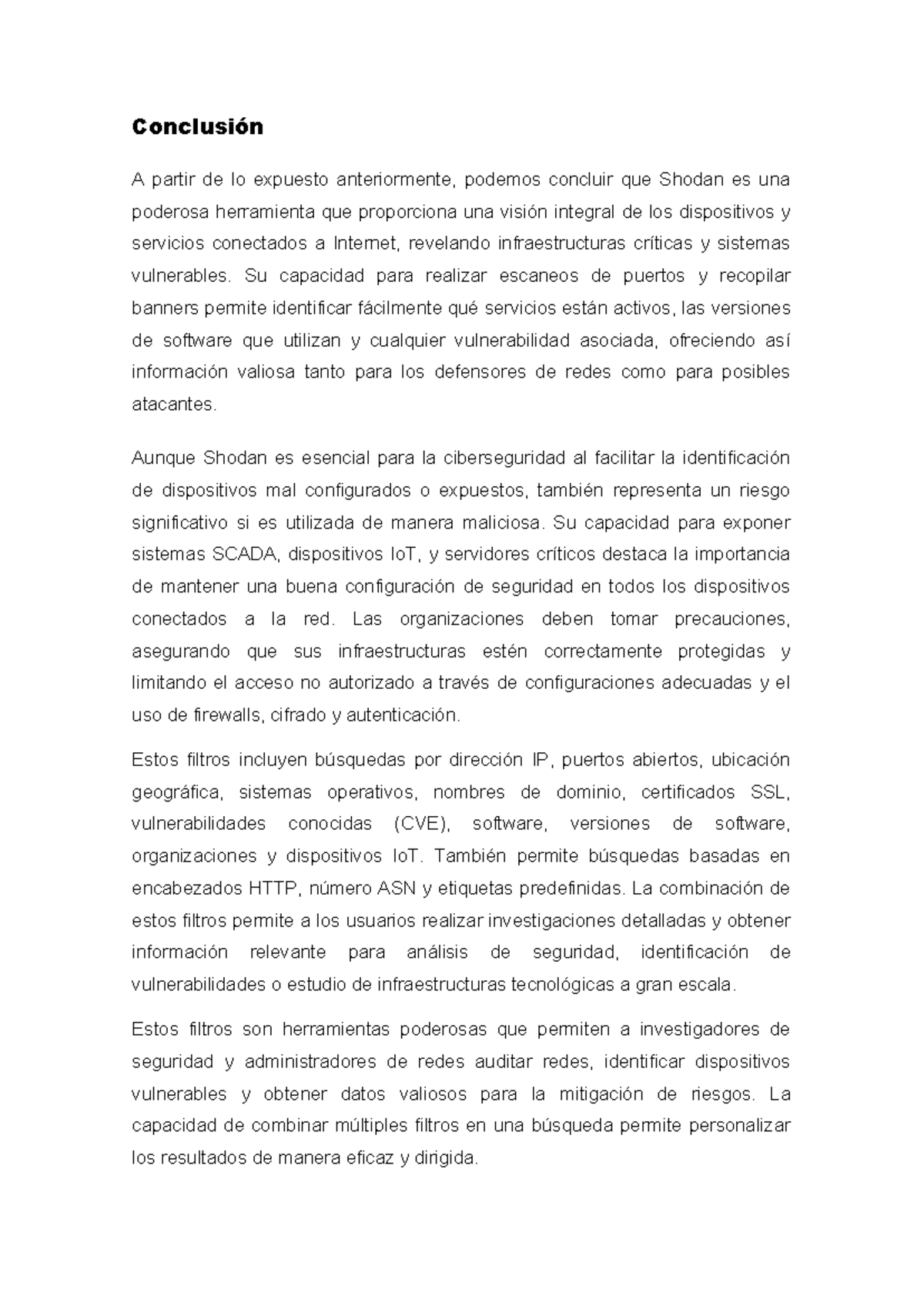 Conclusión - dkdjdjd - Conclusión A partir de lo expuesto anteriormente ...