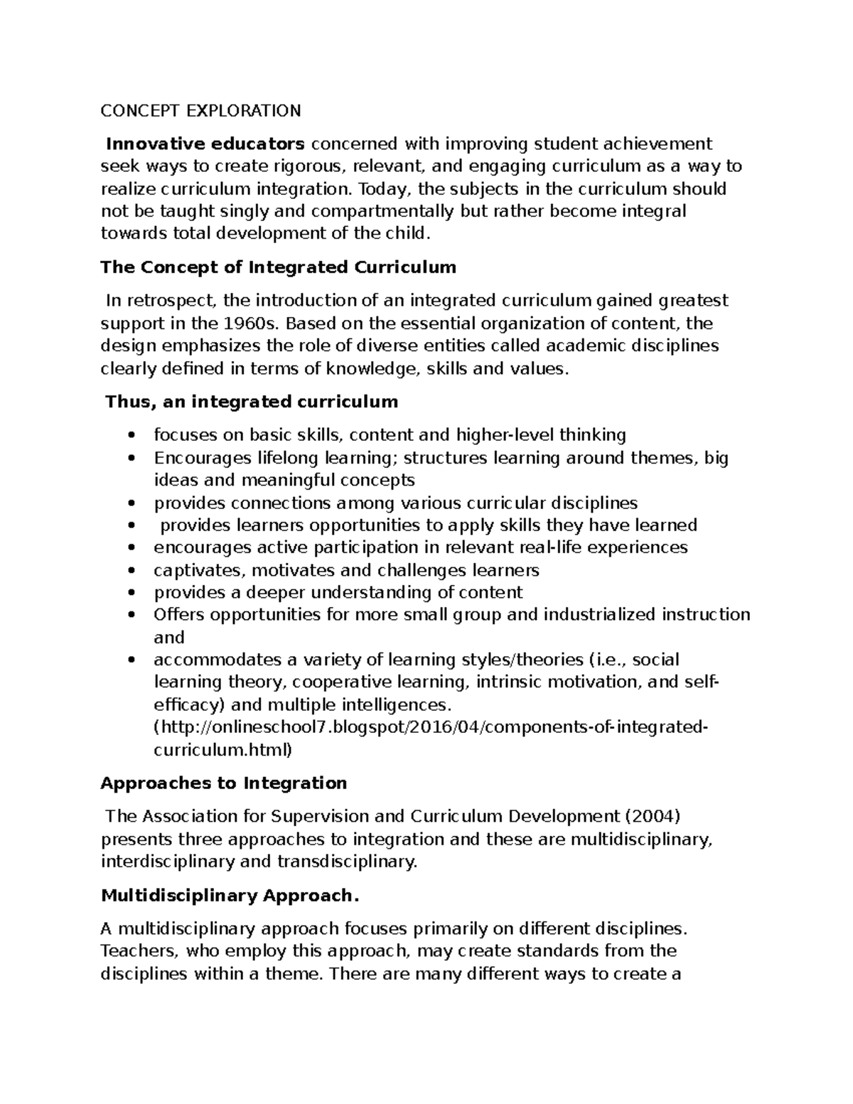 Document-5 - Concept - CONCEPT EXPLORATION Innovative educators ...