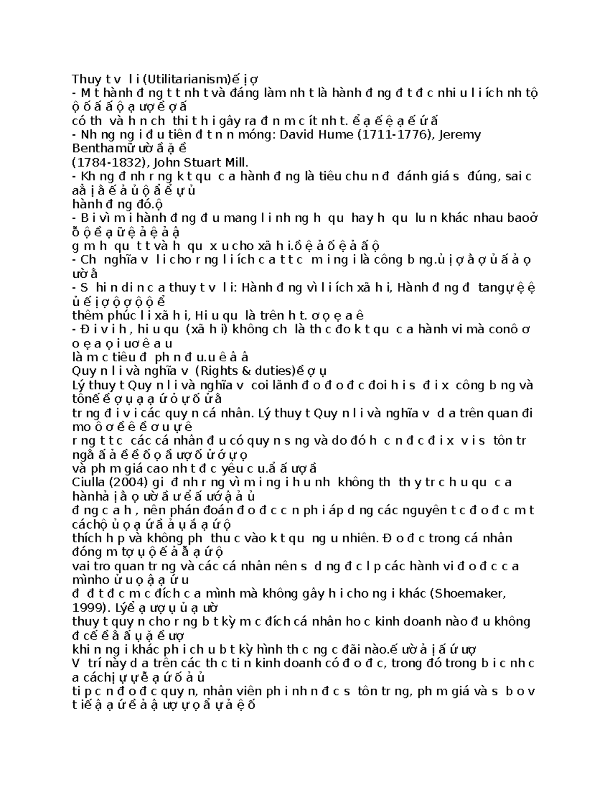 123 - ABC - Thuy t v l i (Utilitarianism)ế ị ợ M t hành đ ng t t nh t và đáng làm nh t là hành đ ...