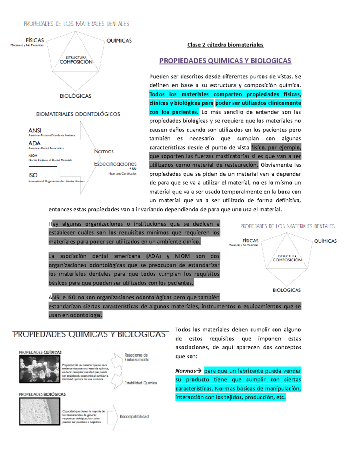 Clase 2 Catedra Propiedades Quimicas Y Biologicas examen - Clase 2 ...