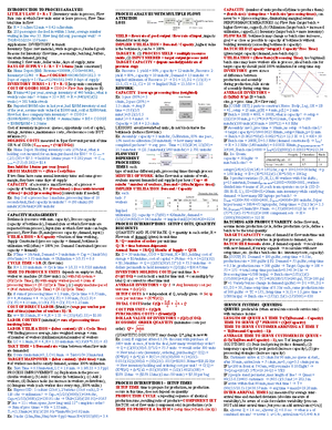 Oiddcheatsheet - OIDD Cheat Sheet - STEP 2: Each resource’s capacity ...