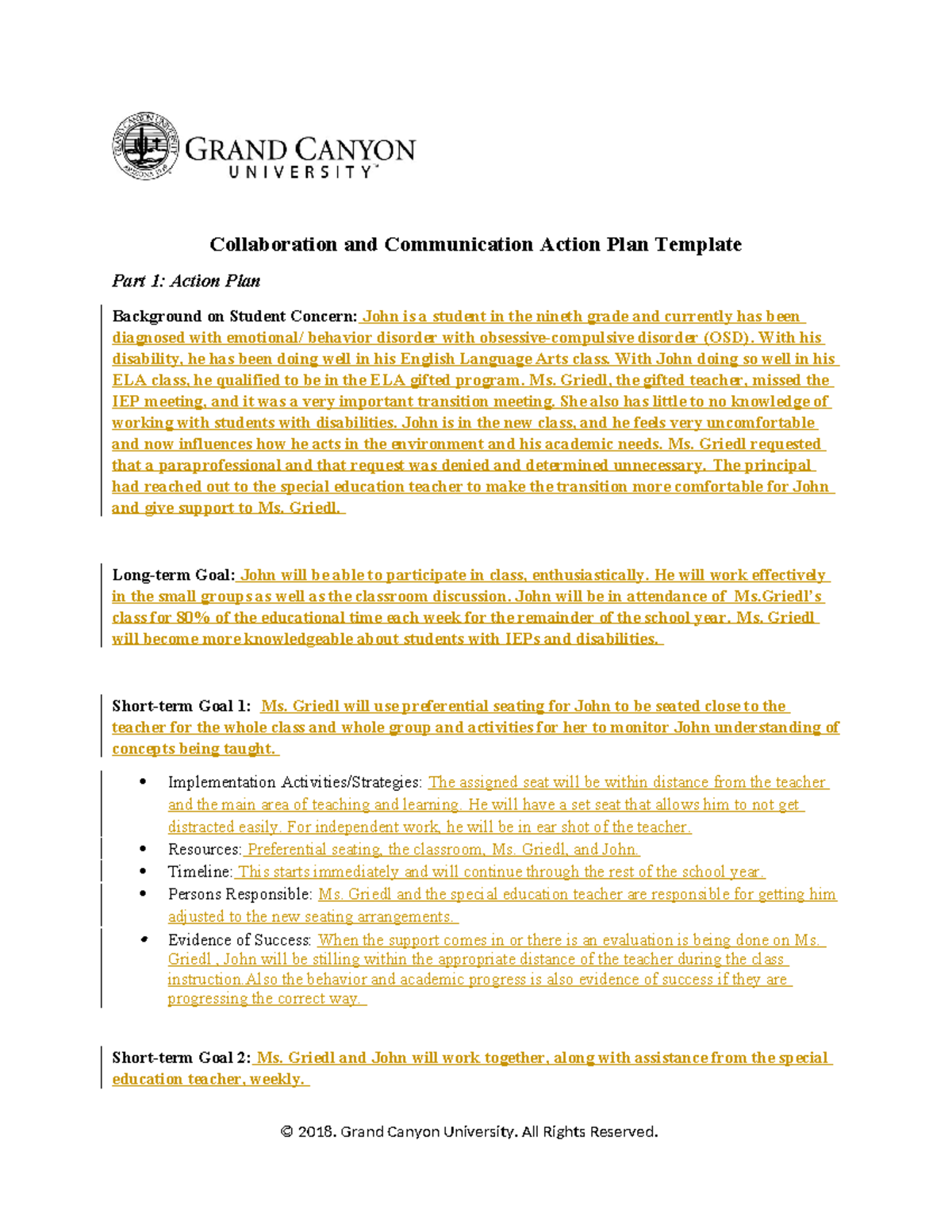 SPD-521 T5-Action Plan Template - Collaboration and Communication ...