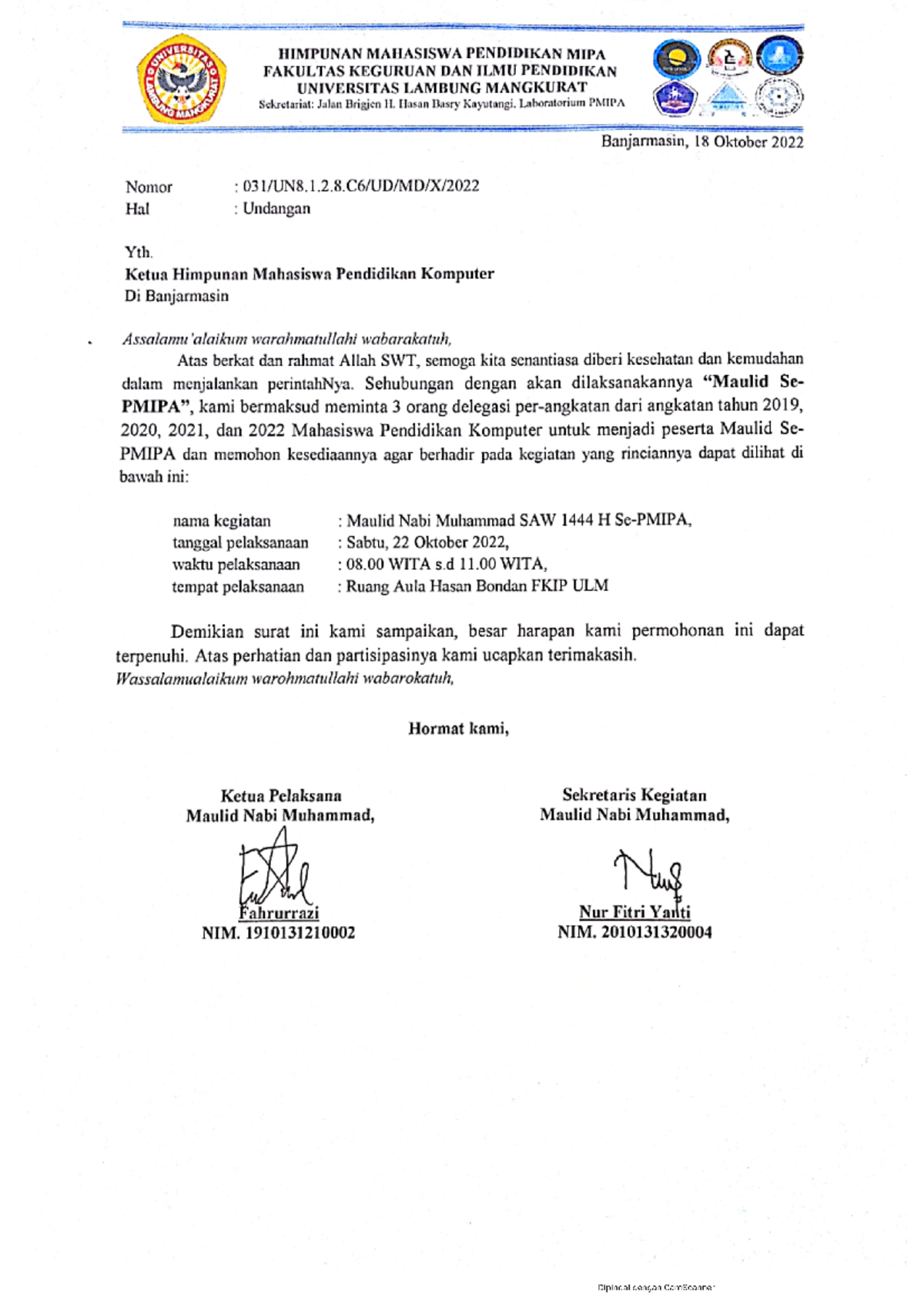 Undangan Perwakilan Hima Pendidikan Komputer - Analisis Harga dan ...