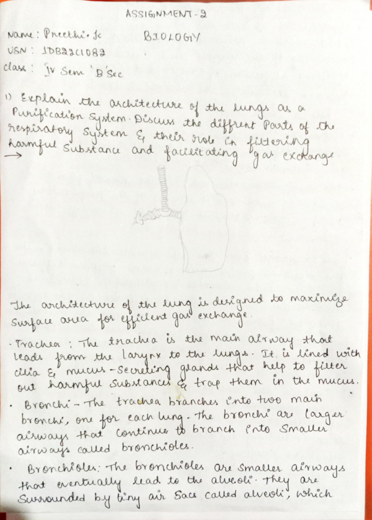 Bio assignment group 1-1 - ASSIGNMENT 2 Name: Preethi. Jc BIOLOGY USN ...