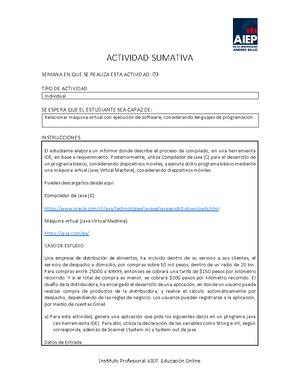 Taller de Aplicaciones Moviles S3 - Actividad Práctica sumativa MÓDULO: PRO401-238-223101-ONL ...