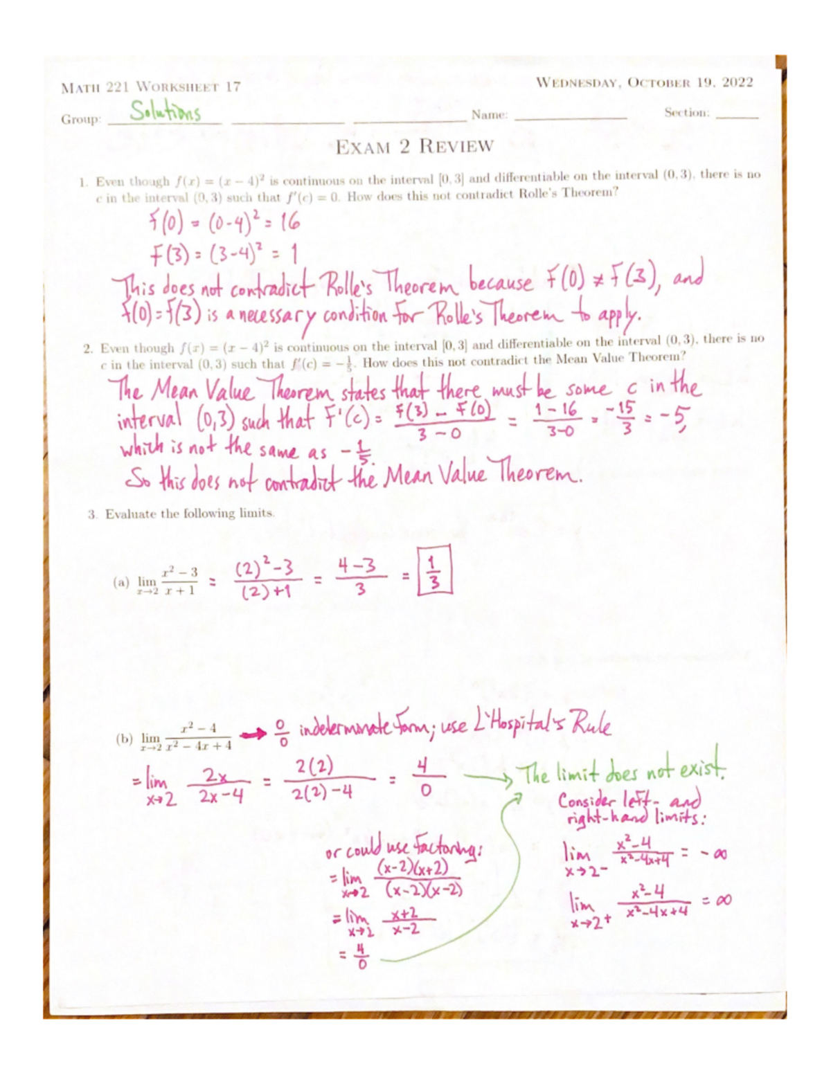 Solutions to Worksheet 17 - MATH 221 - Illinois - Studocu