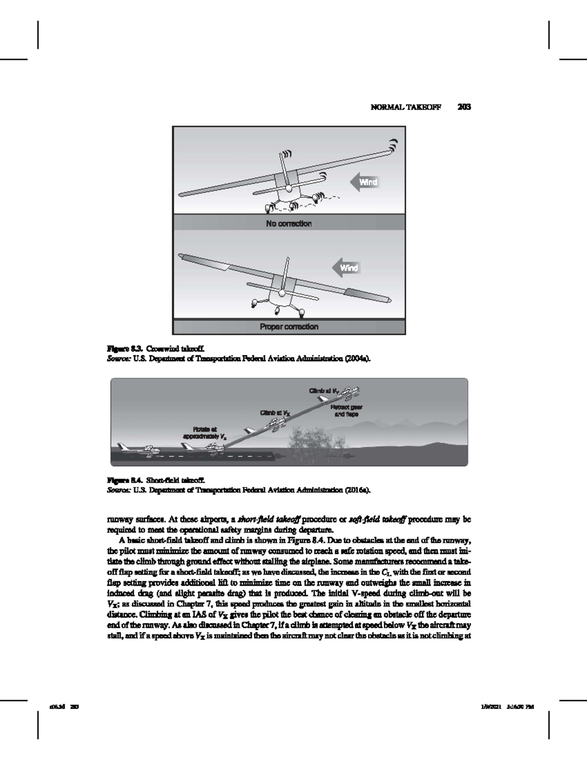 19 - aeronotics - NORMAL TAKEOFF 203 Wind No correction Wind Proper ...