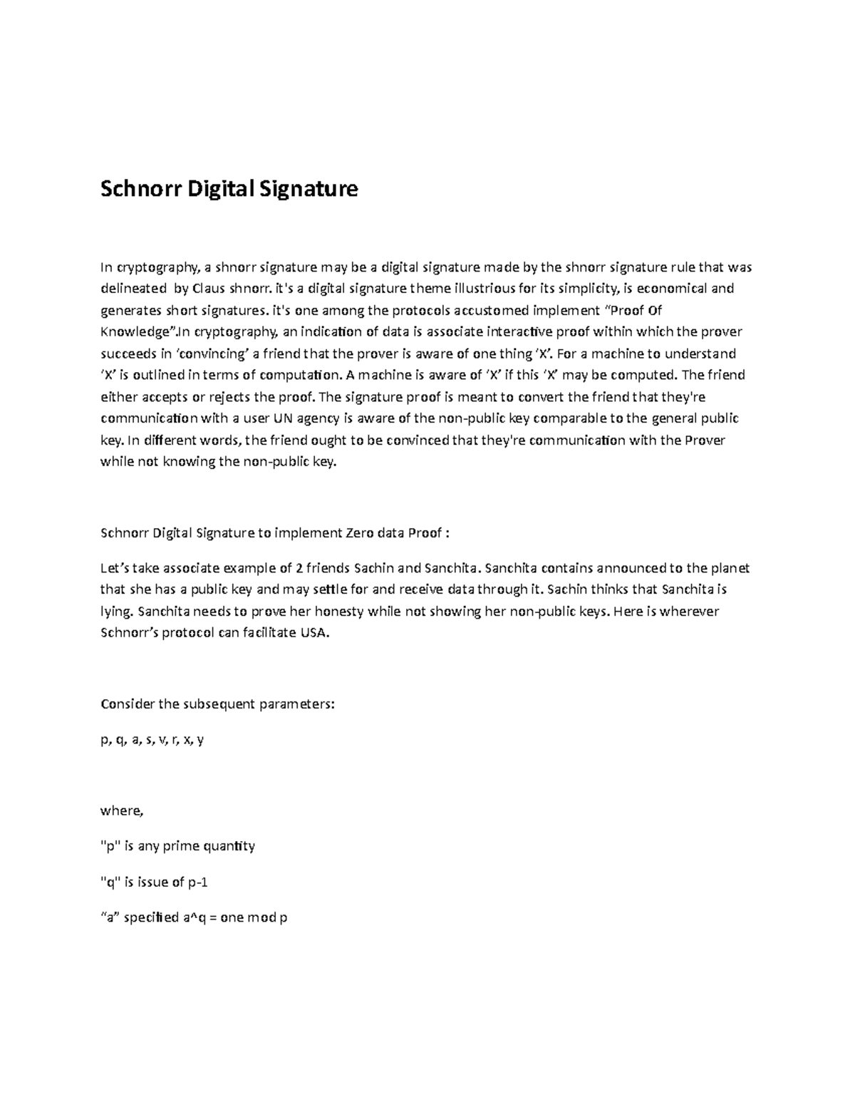 Schnorr Digital Signature - it's a digital signature theme illustrious ...