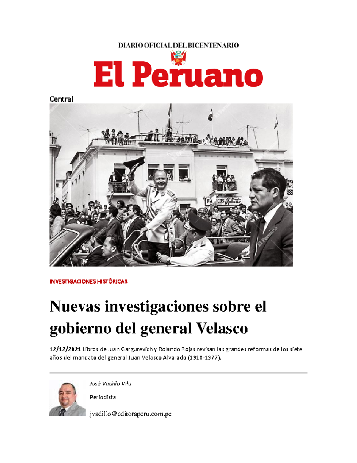 28. Vadillo José (2021). Nuevas investigaciones sobre el gobierno del ...
