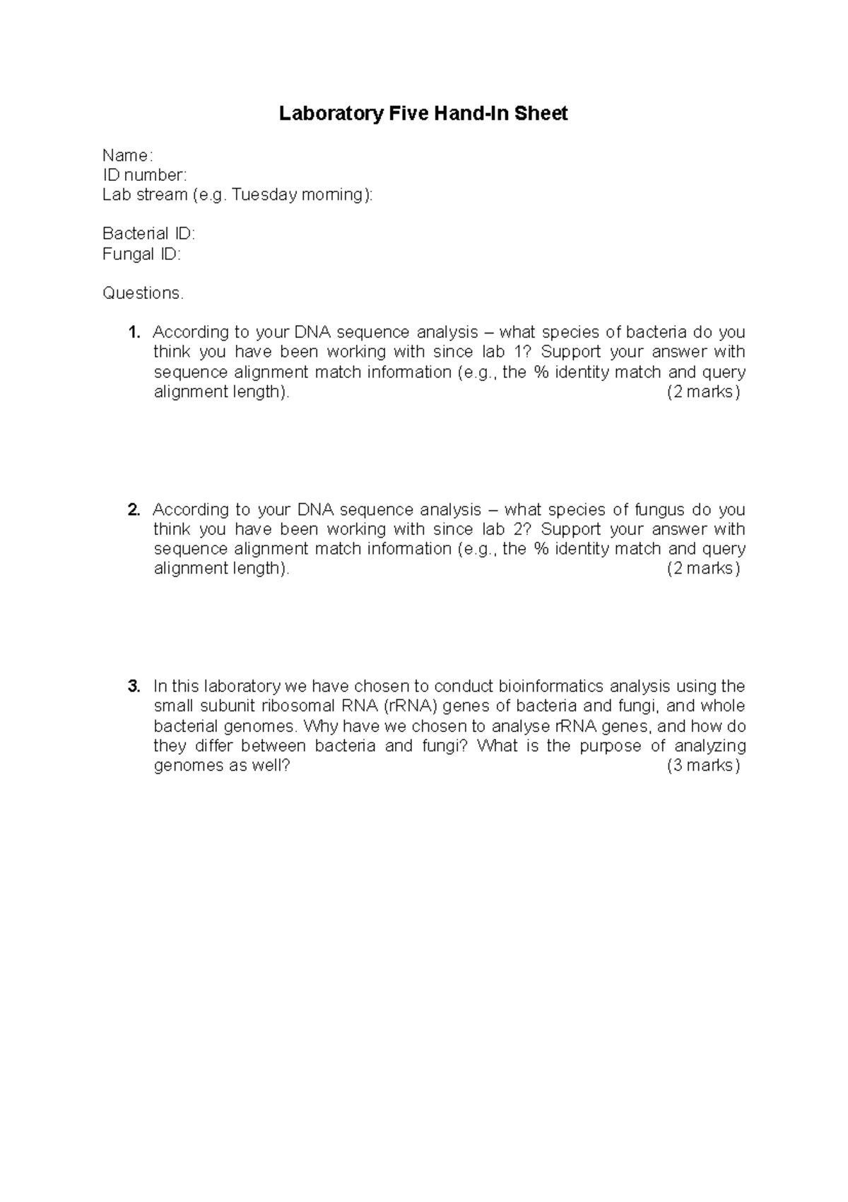 Laboratory Five Hand-in Sheet 2022 - Laboratory Five Hand-In Sheet Name ...
