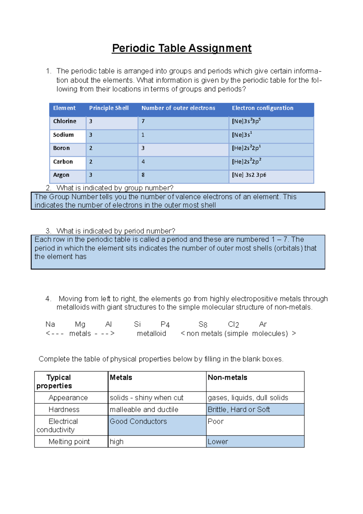 Unit 8 - 2675-2018 Periodic Table Worksheet rev B (1) - Periodic Table ...