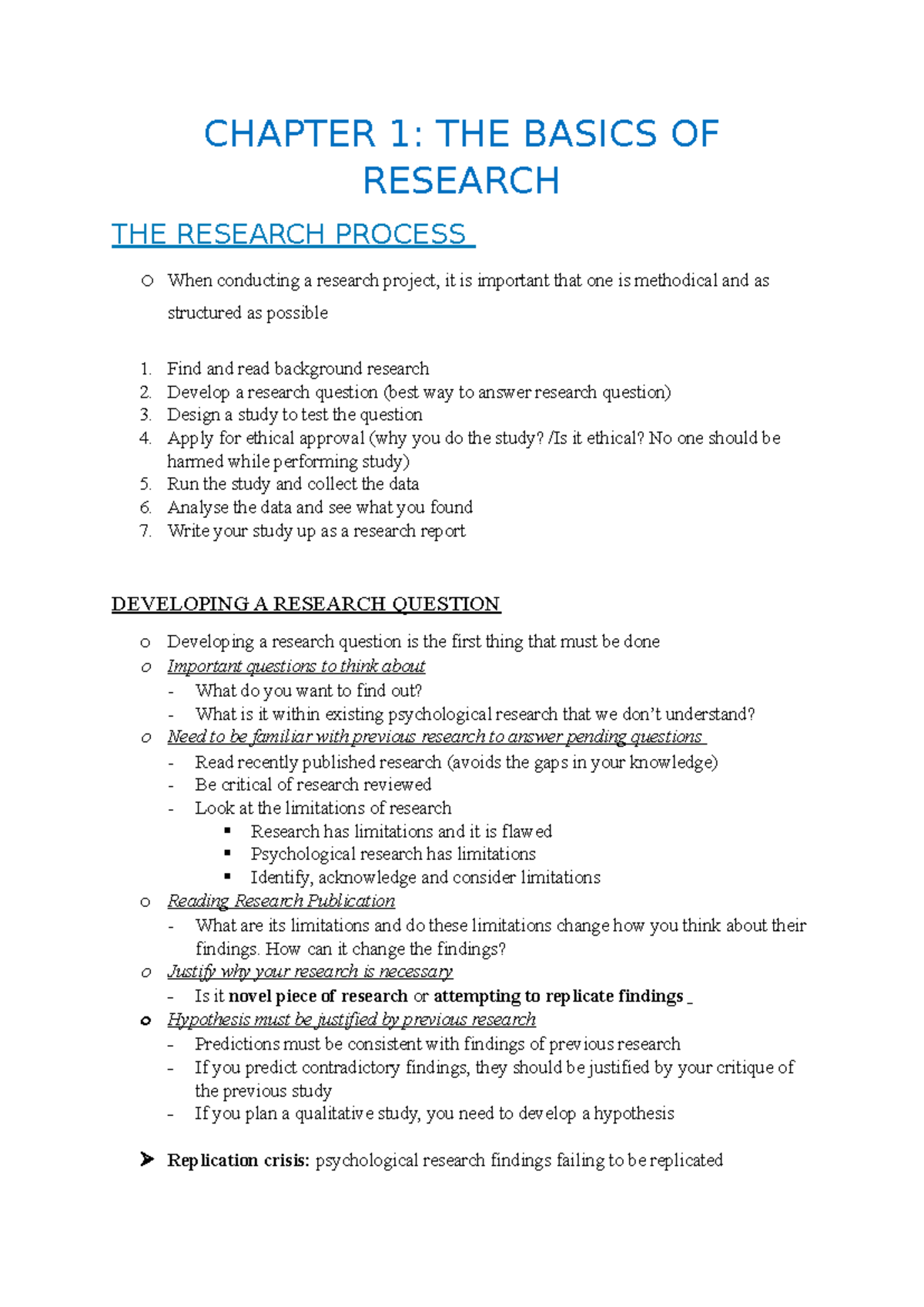 The Basics of Research Design - CHAPTER 1: THE BASICS OF RESEARCH THE ...