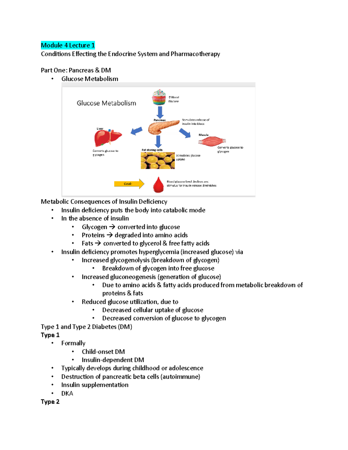 Patho Pharm II Module 4 - Lecture notes Lecture 2 - Module 4 Lecture 1 ...