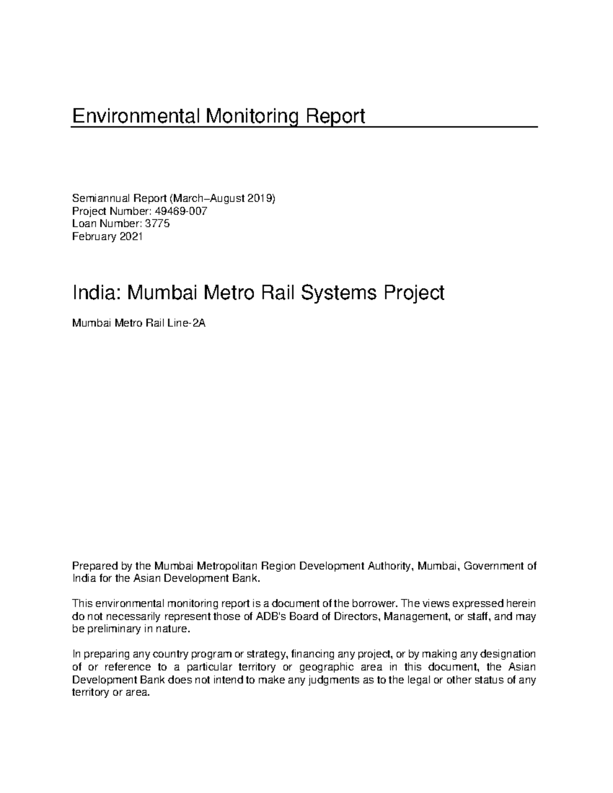 49469-007-emr-en 1 - Environmental Monitoring Report Semiannual Report ...
