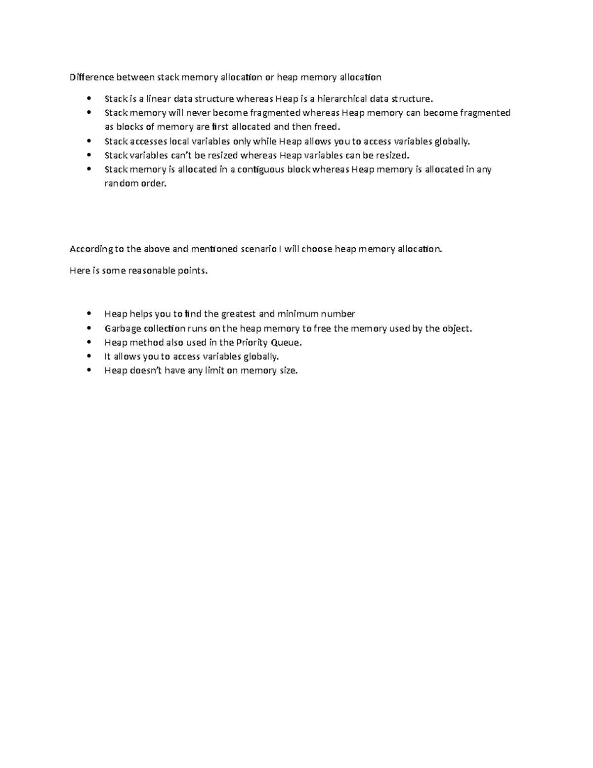 Gdb - Difference between stack memory allocation or heap memory ...