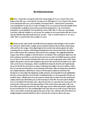 BIO 4 Exam 3 Notes - BIO 4 Exam 3 Notes Alz dis is a form of demta that ...