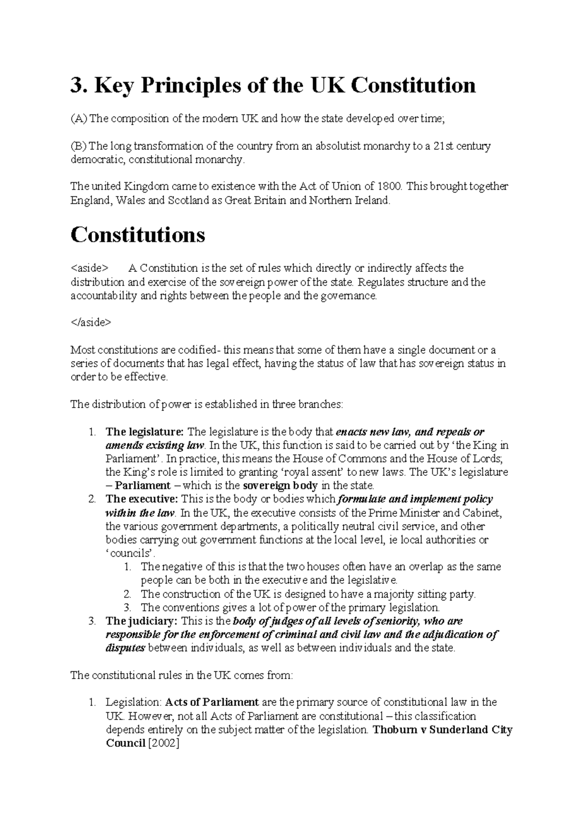 3. Key Principles of the UK Constitution - 3. Key Principles of the UK ...