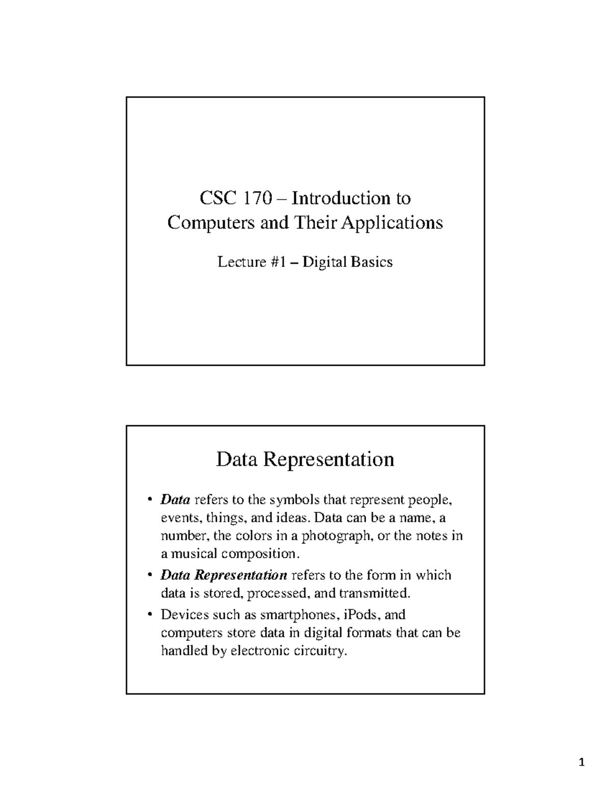 170l1 - Krifiri - CSC 170 – Introduction to Computers and Their ...