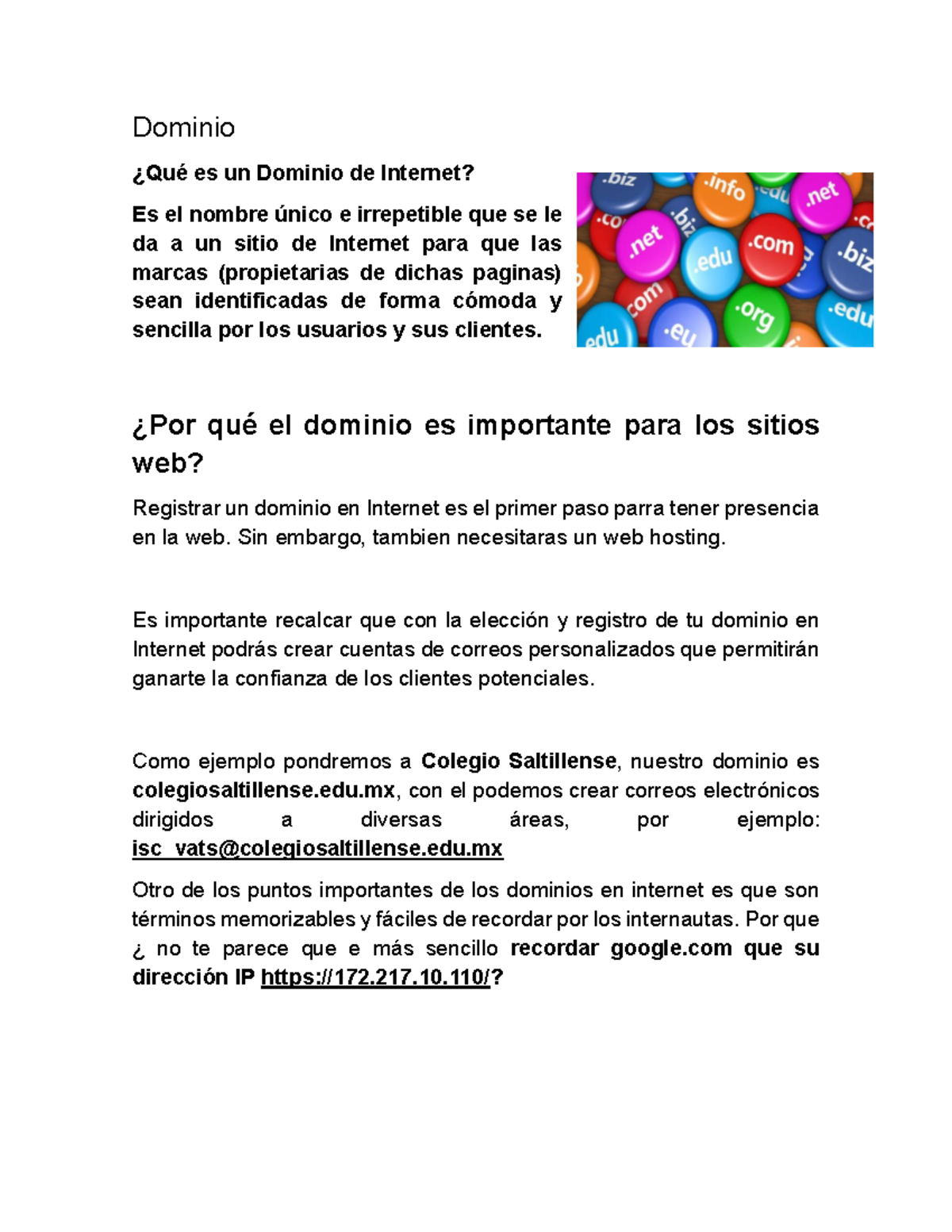 Dominio - ¿Por qué el dominio es importante para los sitios web ...