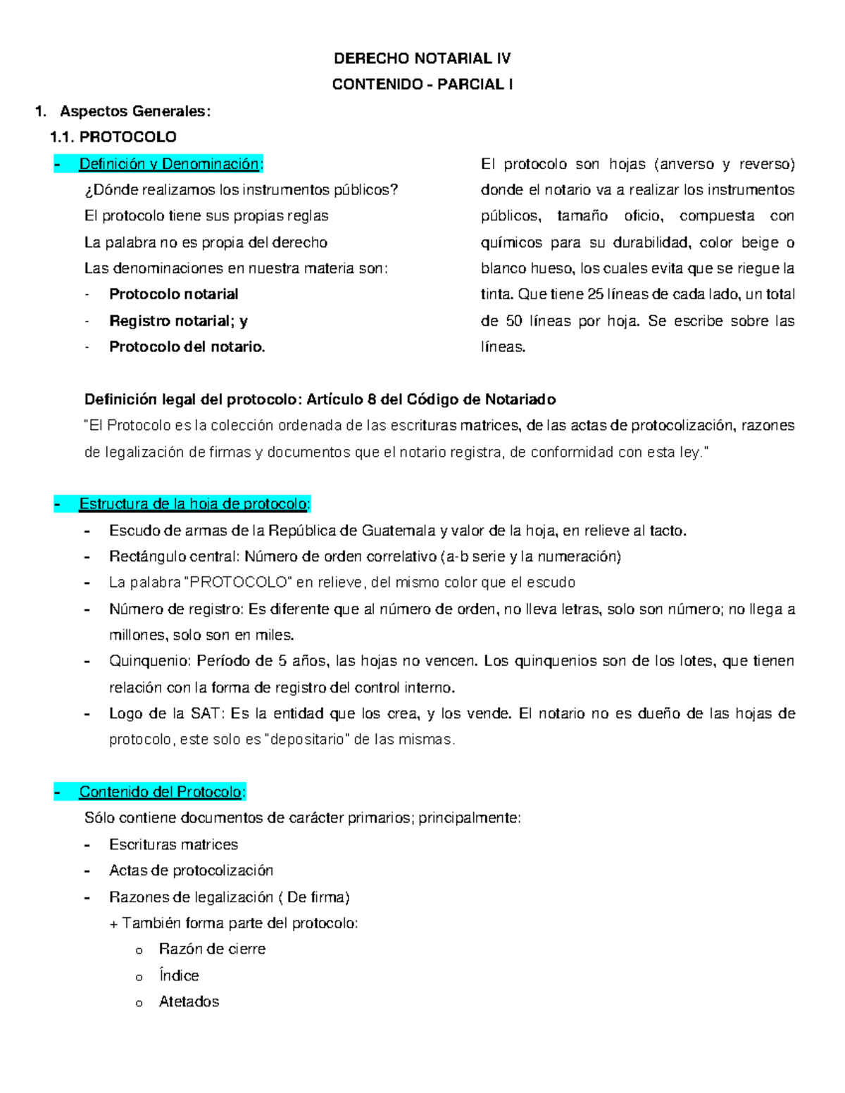 Apuntes y Notas del Derecho Notarial IV 2023 - DERECHO NOTARIAL IV ...