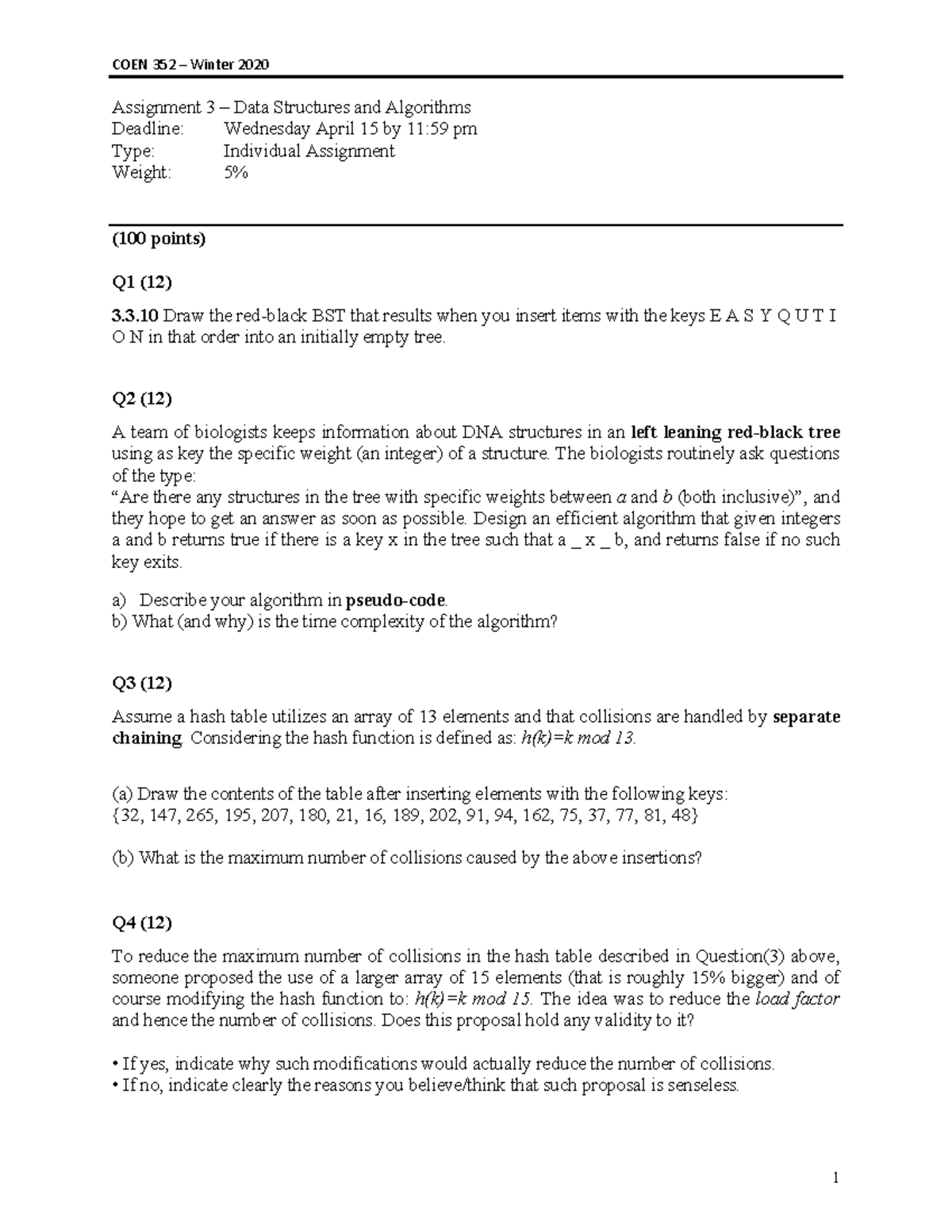 Coen 352 Winter 2020 A4 Warning Tt Undefined Function 32 Warning Tt Undefined Function