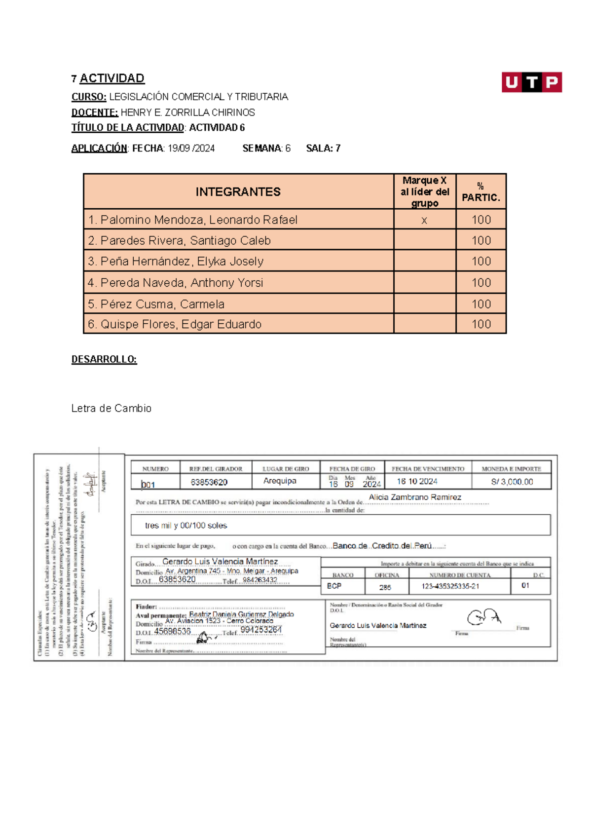 Actividad 2 - Semana 6 - Es lo que es - 7 ACTIVIDAD CURSO: LEGISLACIÓN ...