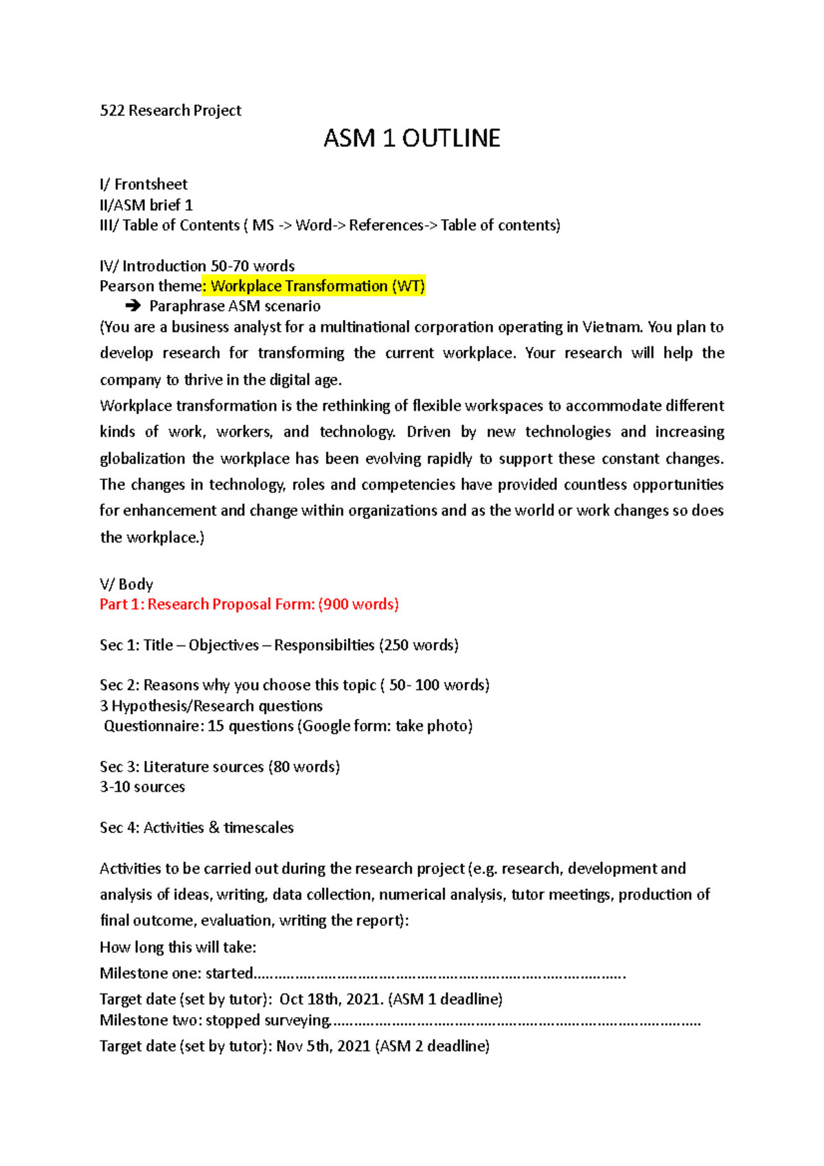 ASM1 outline - Identify and discuss the current continuous improvement processes (e.g. Six - Studocu