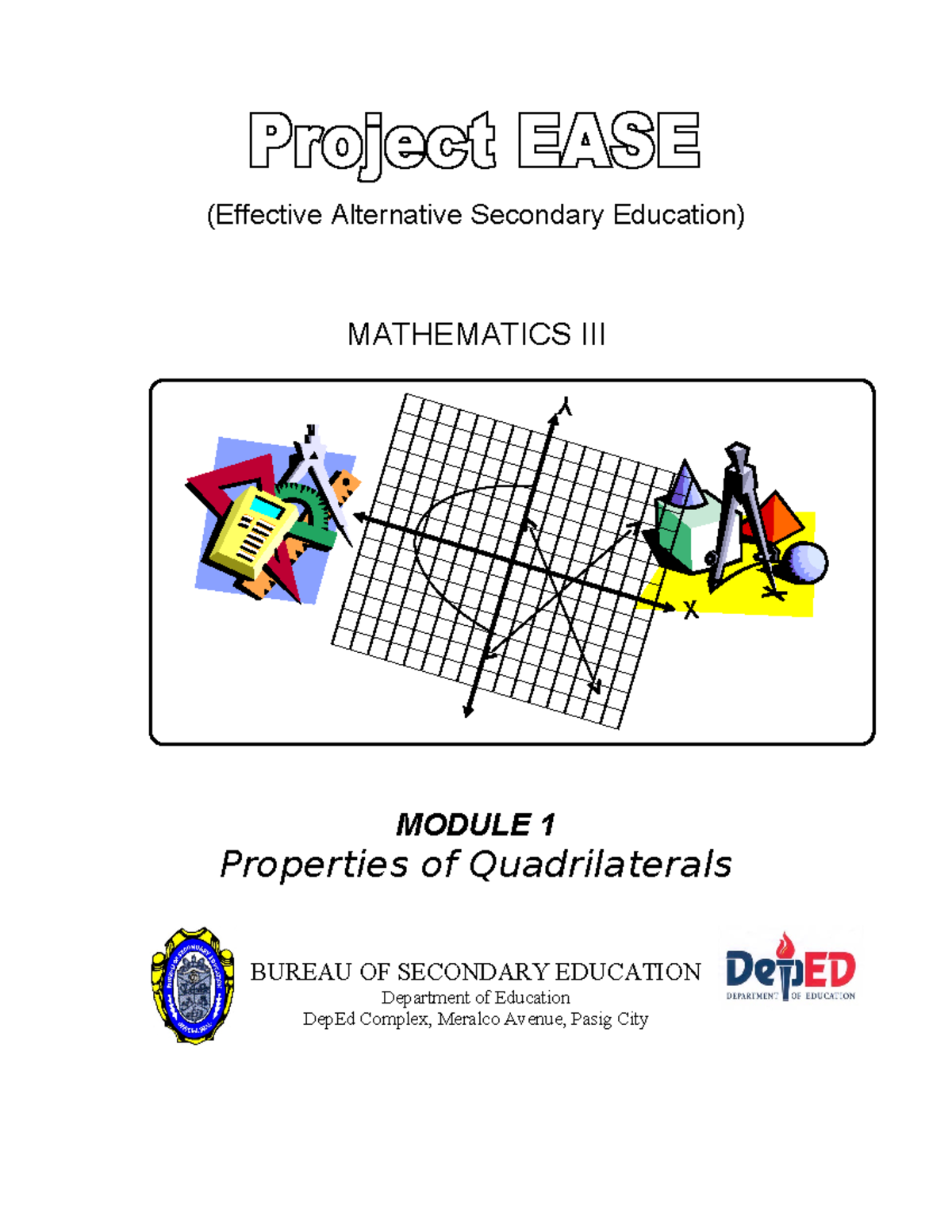 EASE Module 1 Properties of Quadrilaterals - (Effective Alternative ...