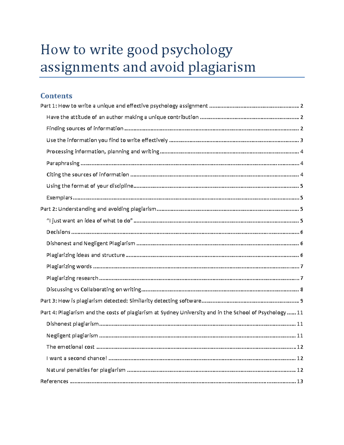 Writing For Psychology - How to write good psychology assignments and ...