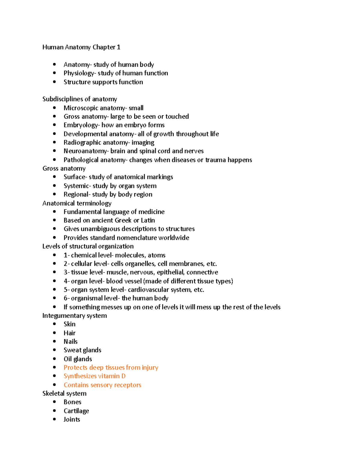 Human Anatomy Chapter 1 - 3- tissue level- muscle, nervous, epithelial ...
